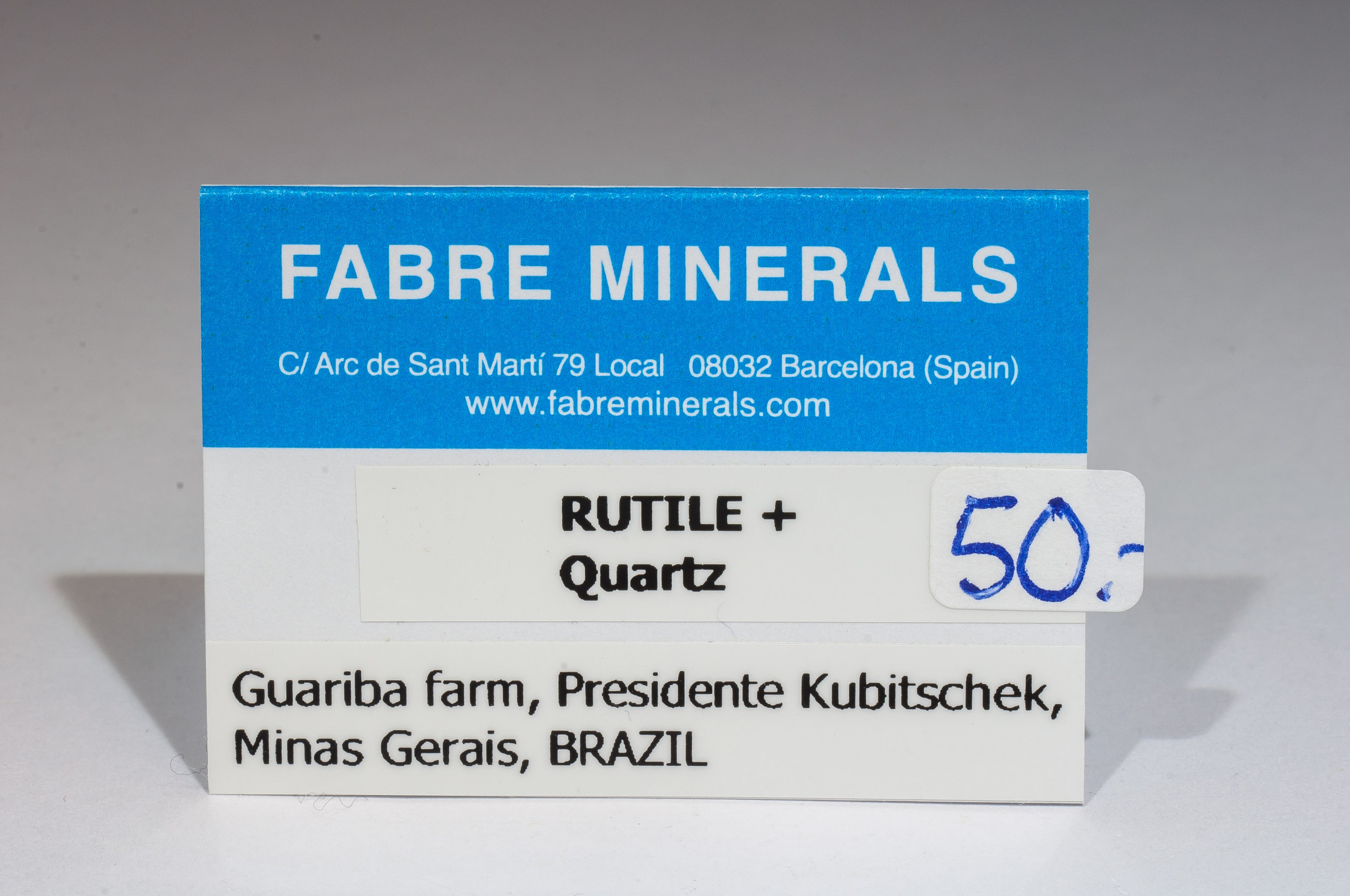 Rutile on Quartz - Guariba farm, Presidente Kubitschek, Minas Gerais ...