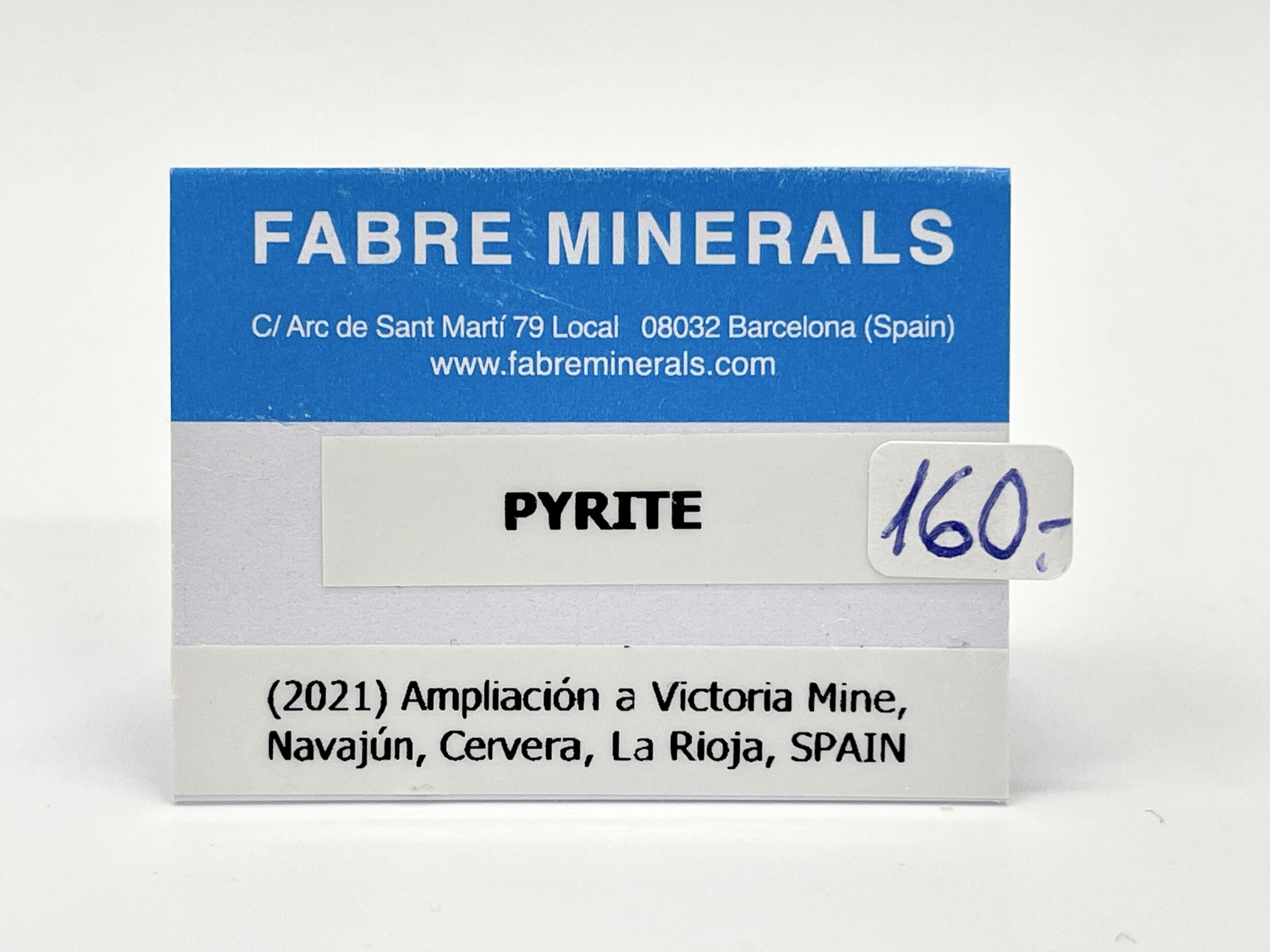 Pyrite - Ampliación a Victoria Mine, De Alcarama Range, Navajún ...