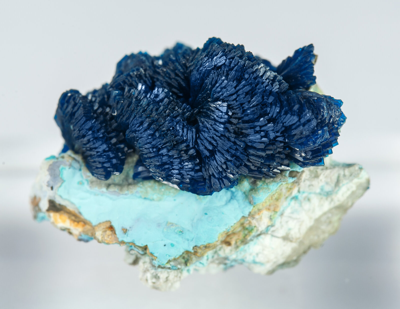 Veszelyite with Theisite - Sanguozhuang, Dongchuan District, Kunming ...
