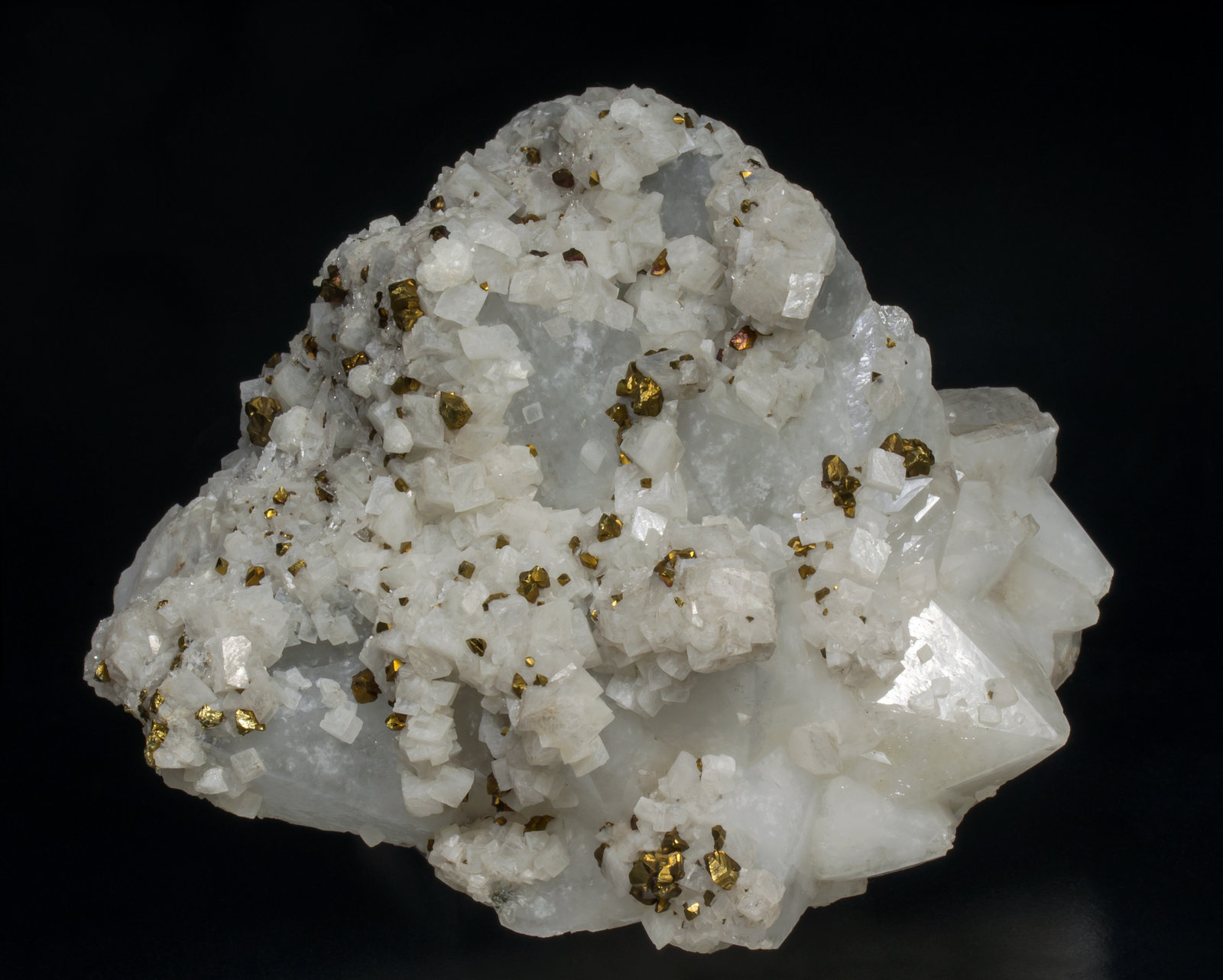 Quartz with Chalcopyrite and Dolomite - Halifax, Yorkshire United ...