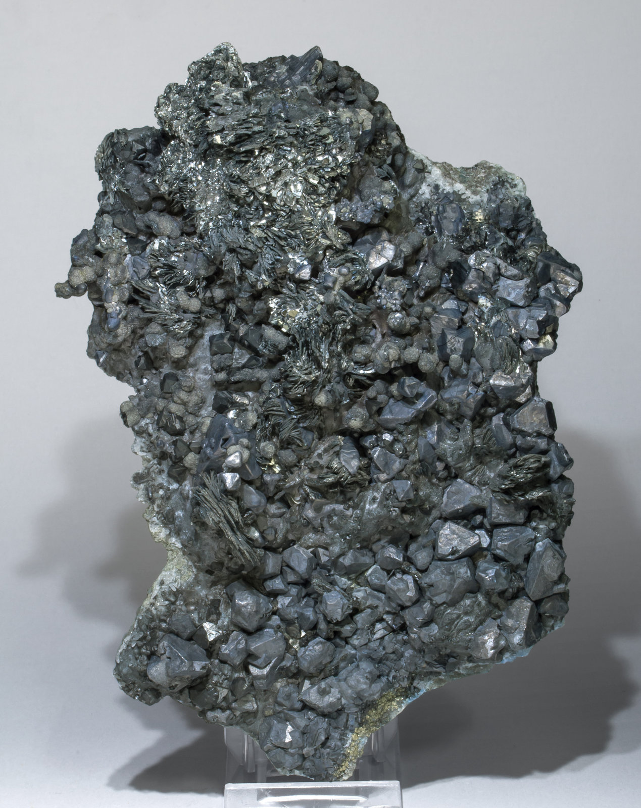 Semseyite with Galena - Herja Mine, Chiuzbaia, Baia Sprie, Maramures ...