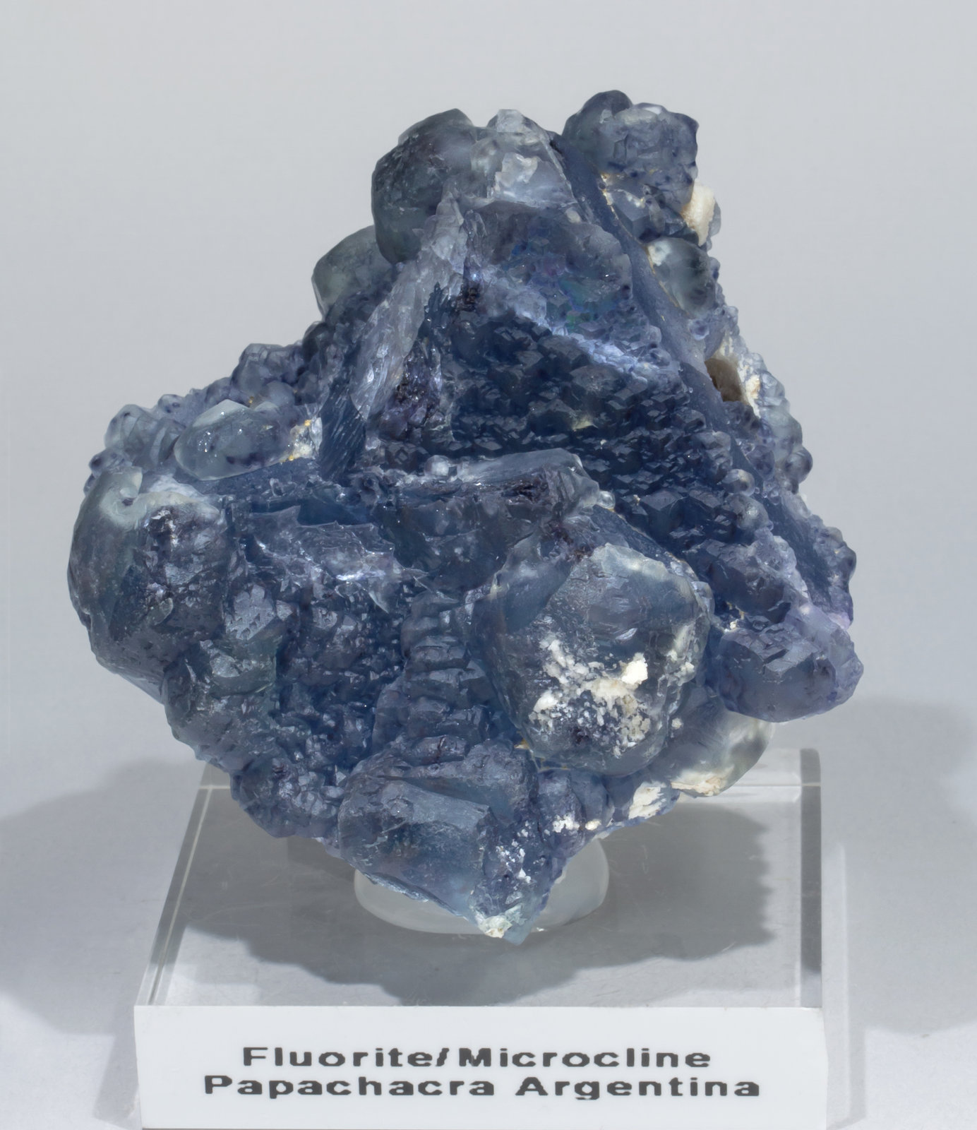 Octahedral Fluorite with Microcline - Papachacra Formation, El ...