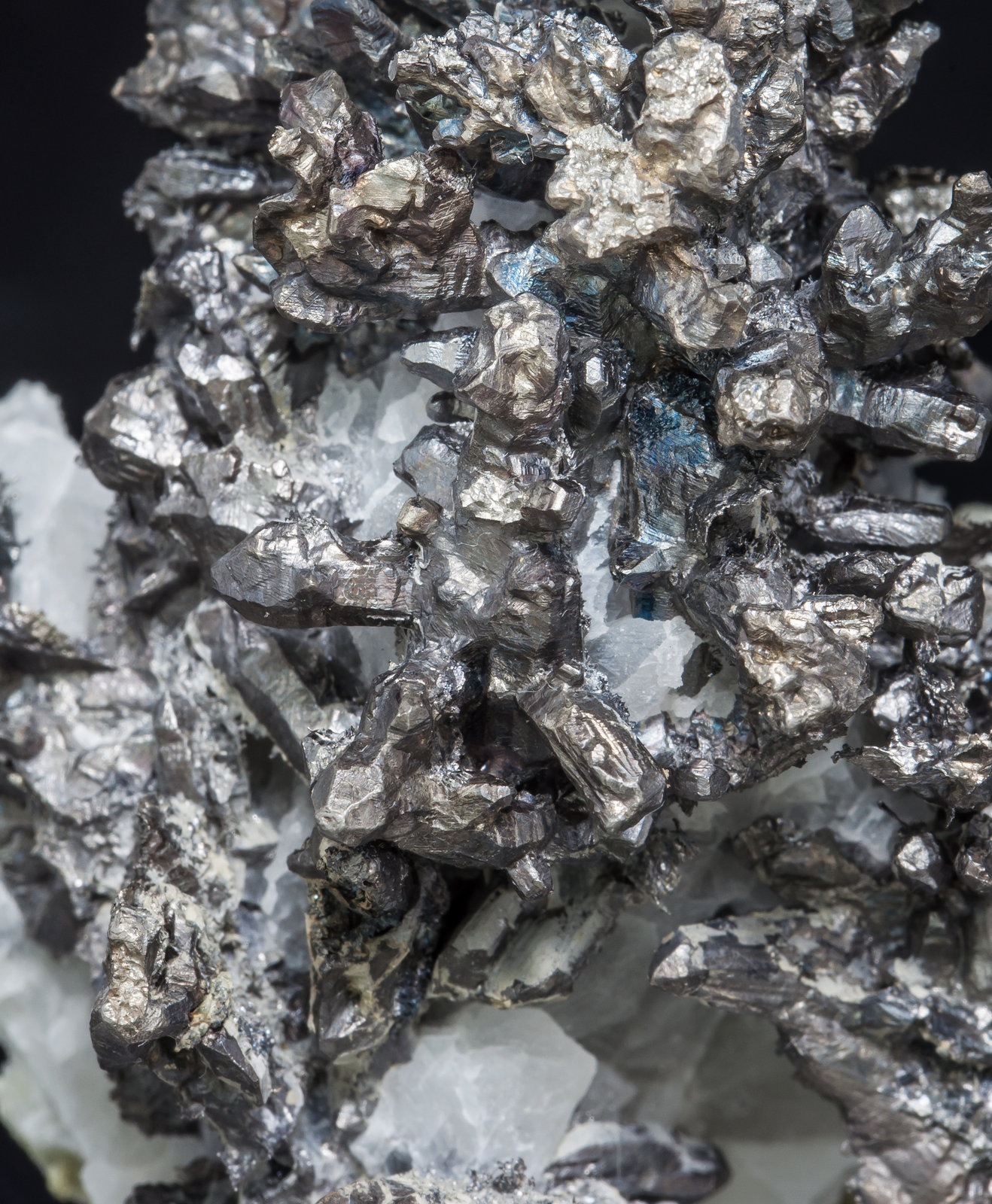 Silver with Calcite - Tamdrost Mine, Bou Azzer mining district, Zagora ...