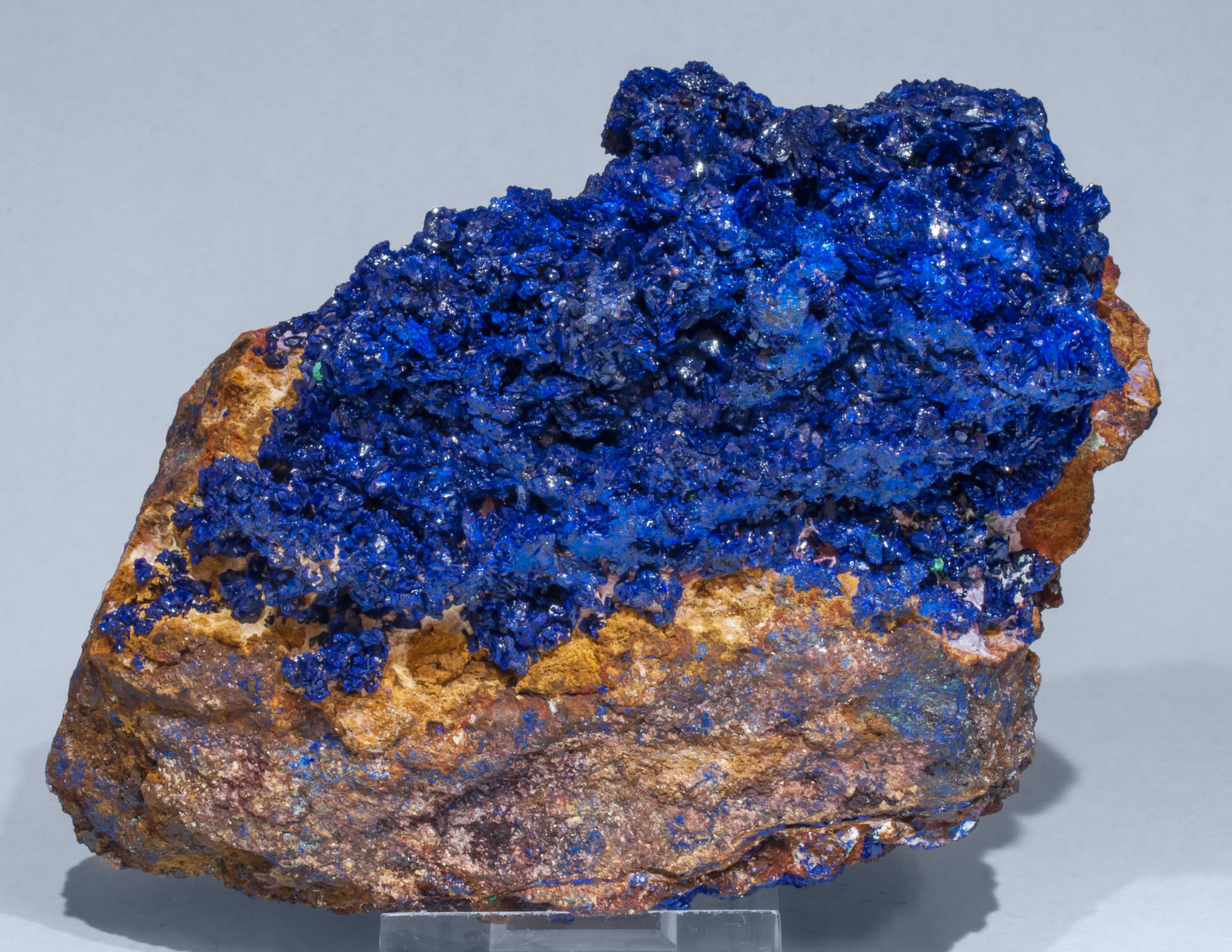 Azurite - Christiana Mine, Kamariza Mines, Agios Konstantinos, Lavrion ...