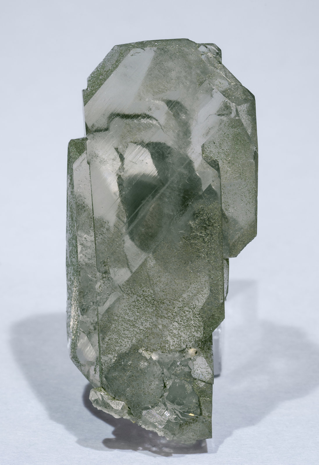 Quartz variety Faden With Chlorite Aiguille De Tal fre Mont Blanc quartz-variety-faden-with-chlorite-aiguille-de-tal-fre-mont-blanc