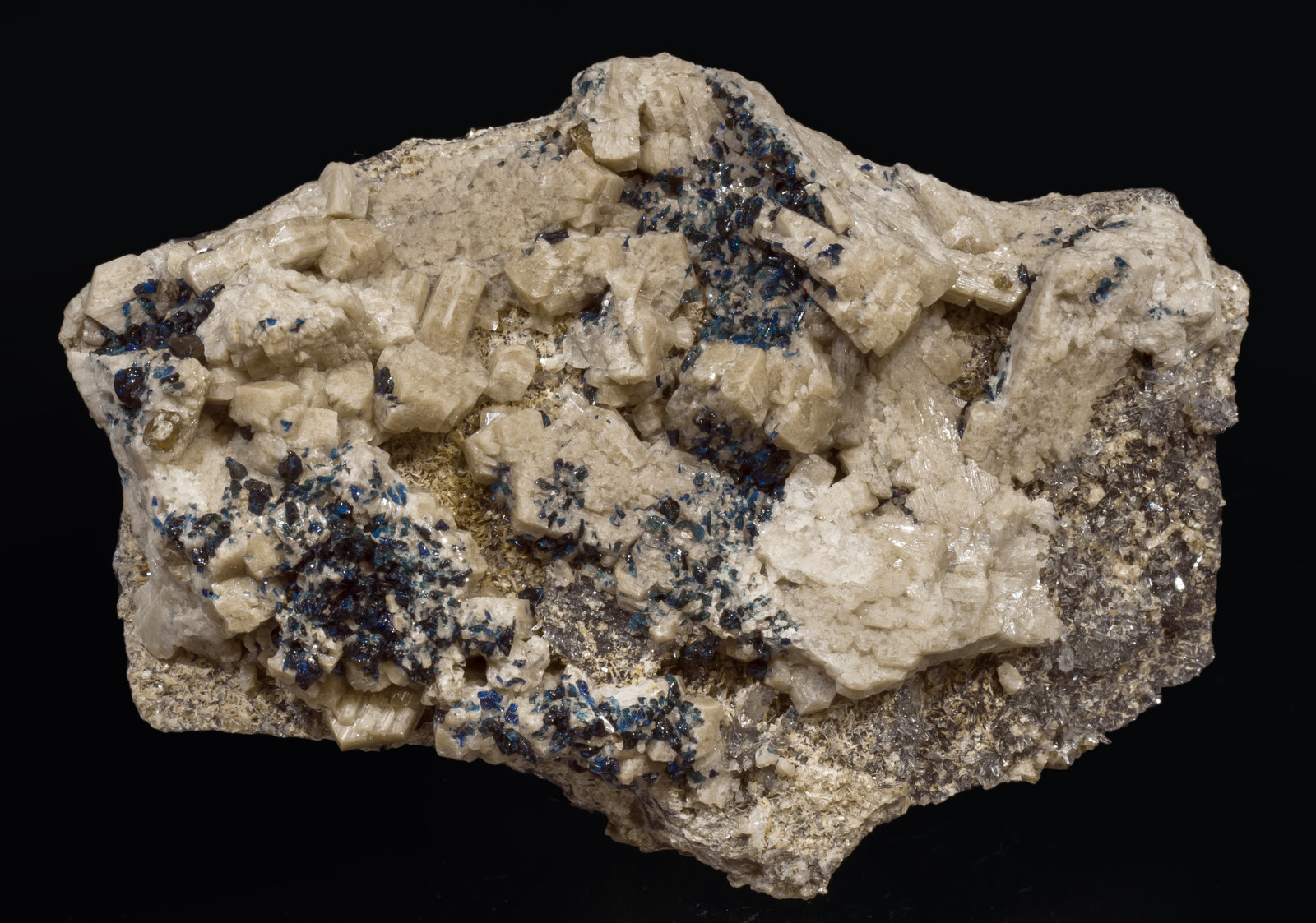 Whiteite-(CaMnMg) with Lazulite and Quartz - Crosscut Creek, Kulan Camp ...