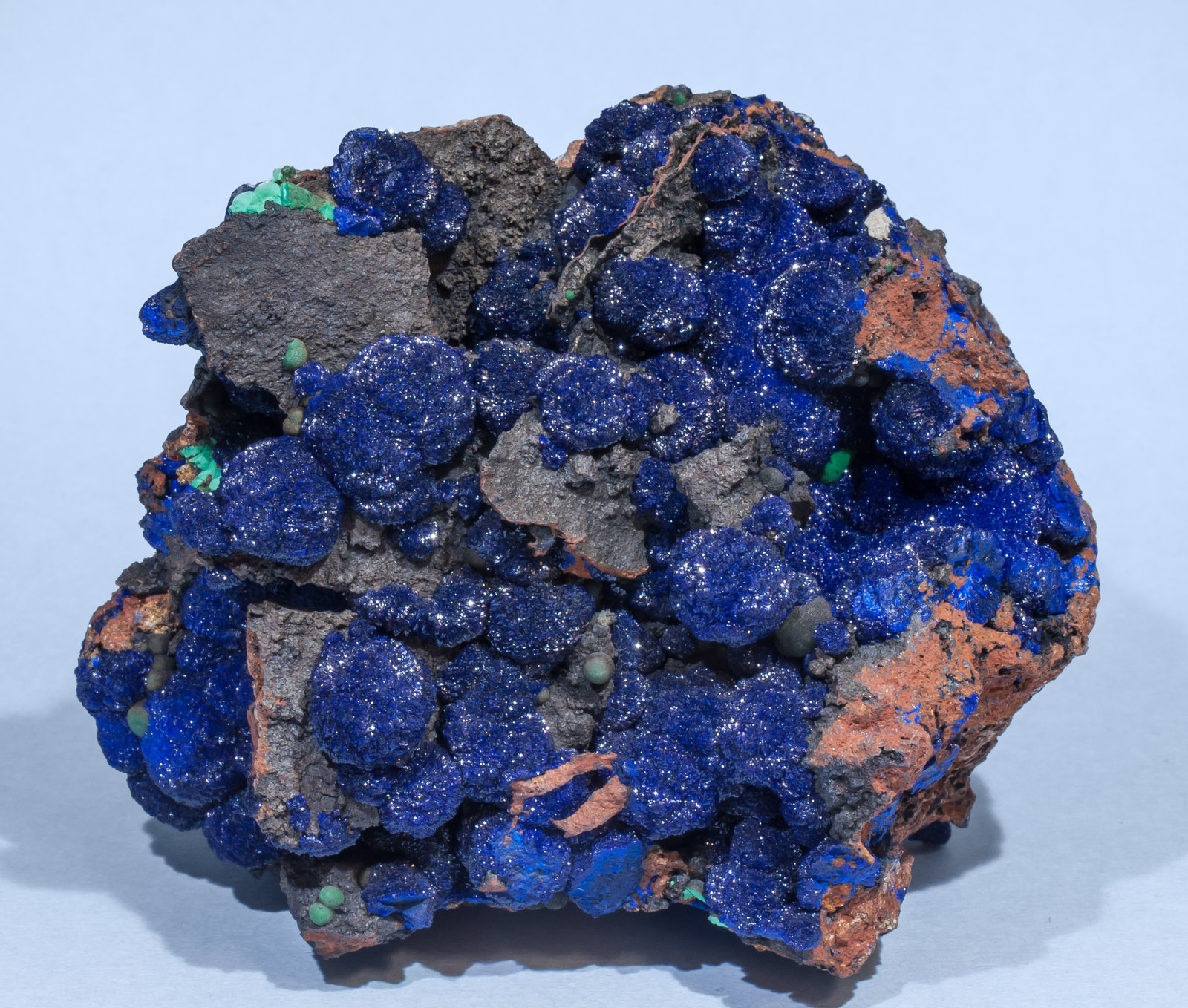 Azurite with Malachite - Bisbee, Warren District, Mule Mountains ...