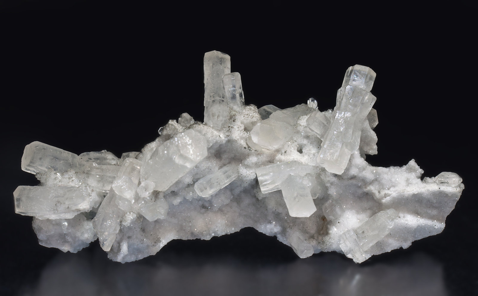 Strontianite on Quartz - Oberdorf an der Laming, Laming Valley, Bruck ...