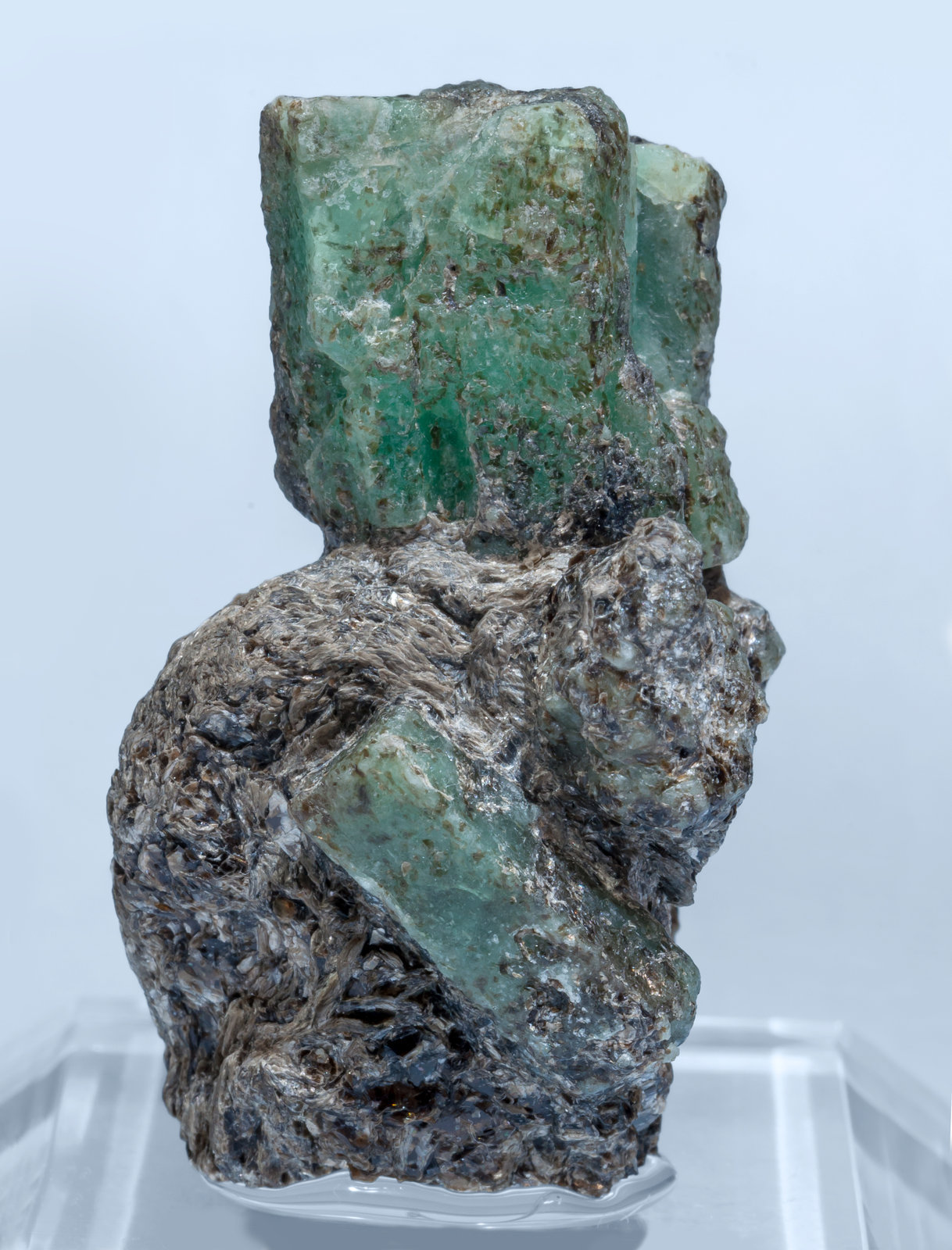 Beryl (variety emerald) with Phlogopite - Emerald Deposit, A Franqueira ...