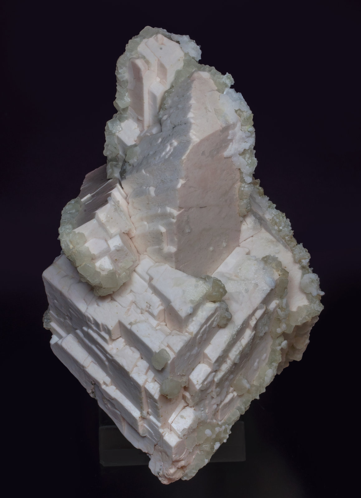 Microcline with Prehnite and Calcite - Navazales Quarry (El Berrocal ...