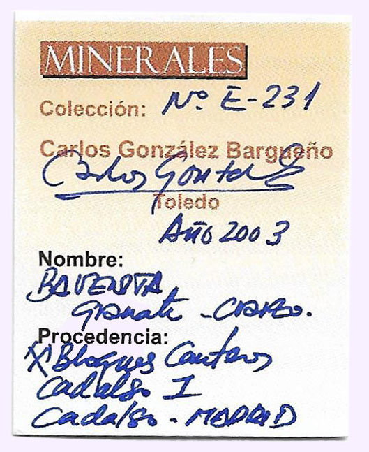 Bavenite with Quartz (variety smoky), Spessartine, Clinochlore and ...