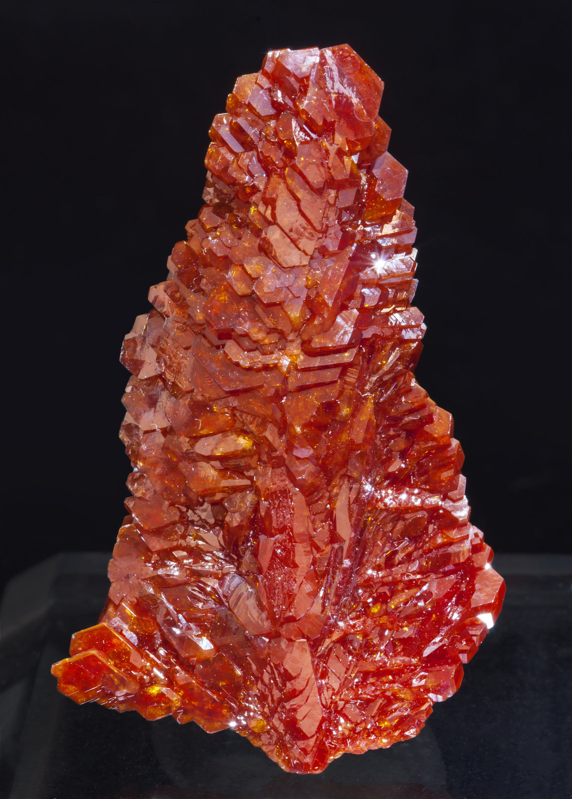 Vanadinite - Coud'a, Mibladen mining district, Mibladen, Midelt, Midelt ...