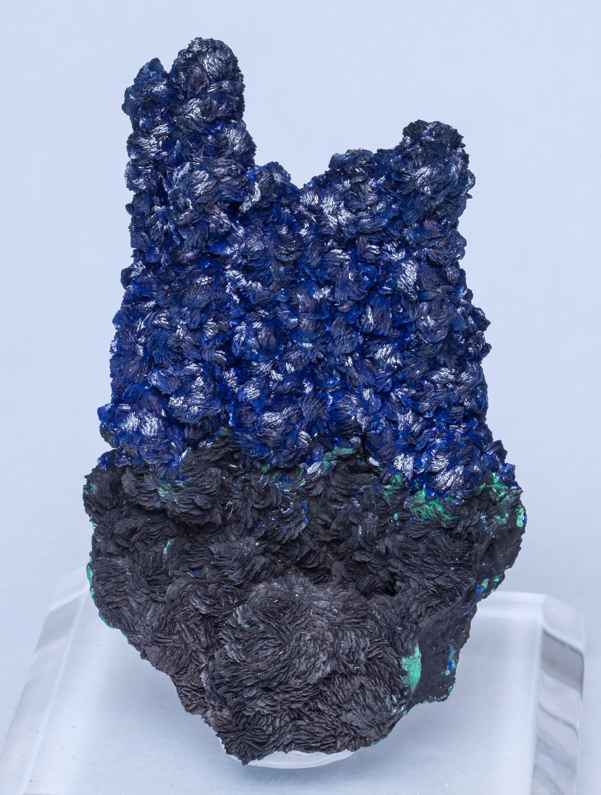 Azurite with Malachite - Tazalarht mining area, Taroudant Province ...