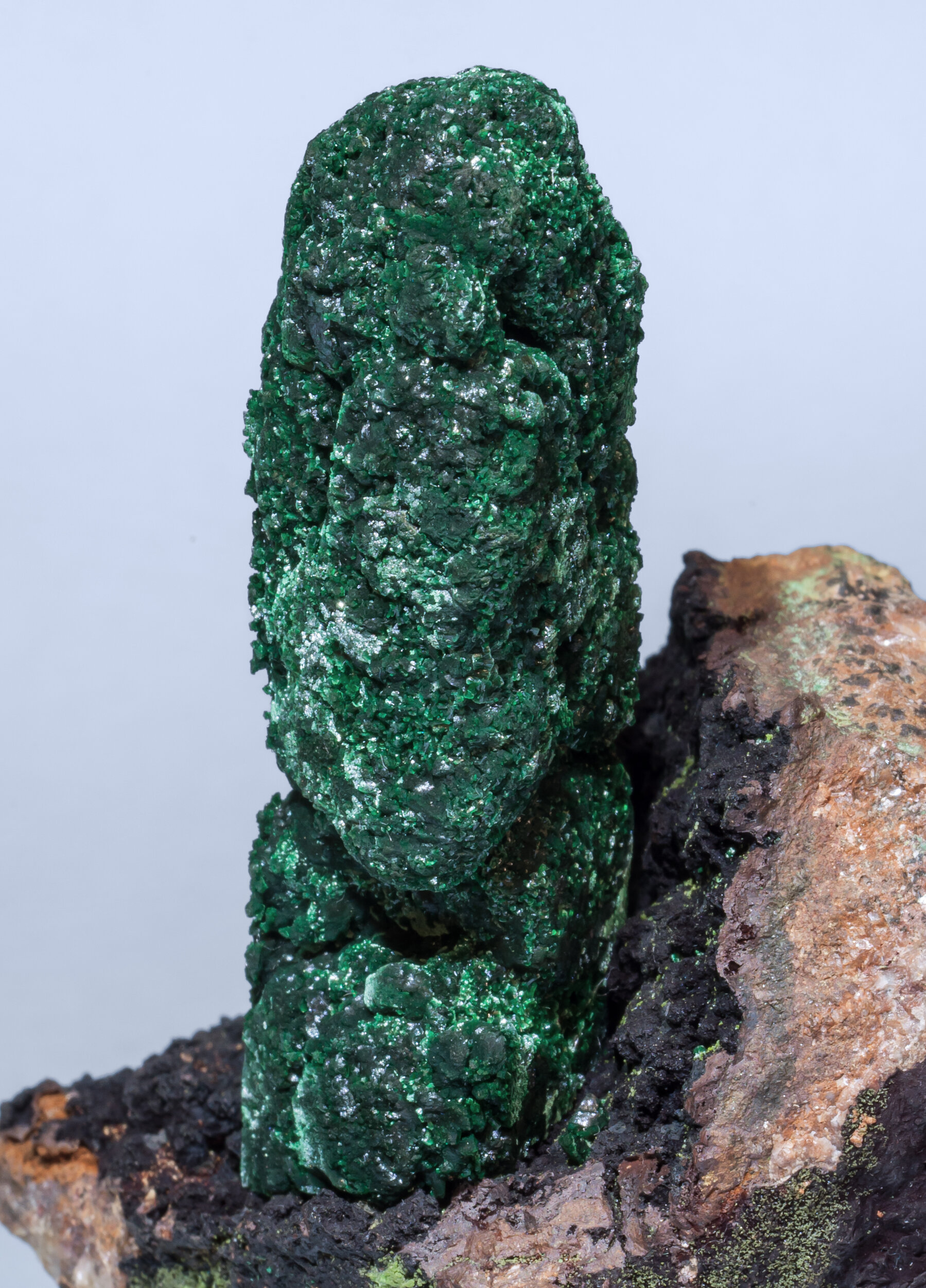 Malachite after Azurite - Shaft IX (Puit IX), Zellidja Mine, Touissit ...