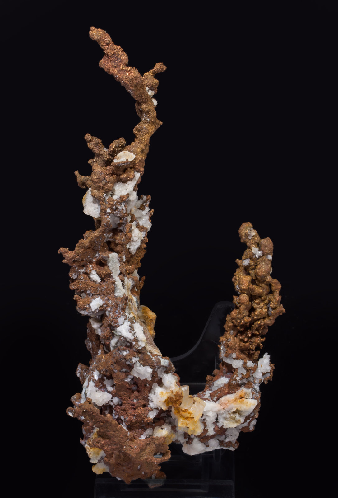 Copper with Quartz - Bou Nahas Mine, Oumjrane mining area, Alnif ...