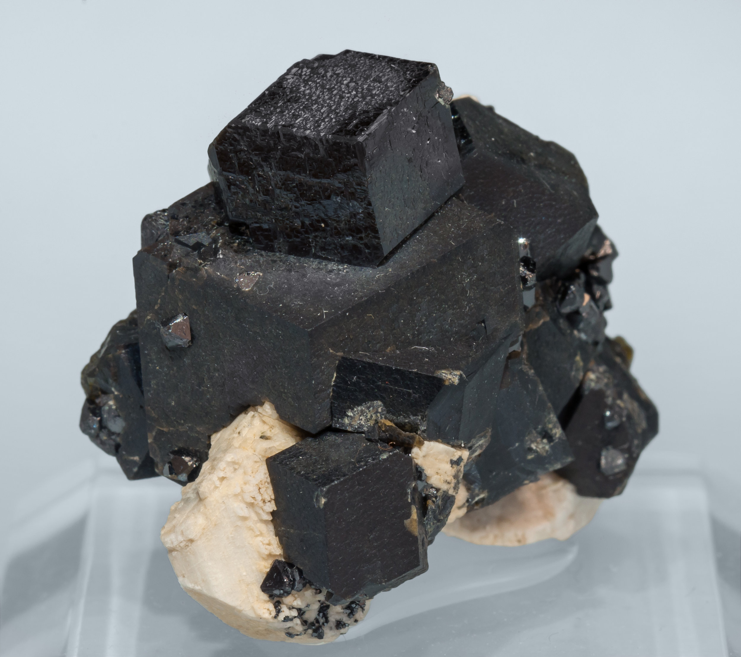 Andradite with Feldspar and Magnetite - Imilchil area, Anti-Atlas, Er ...