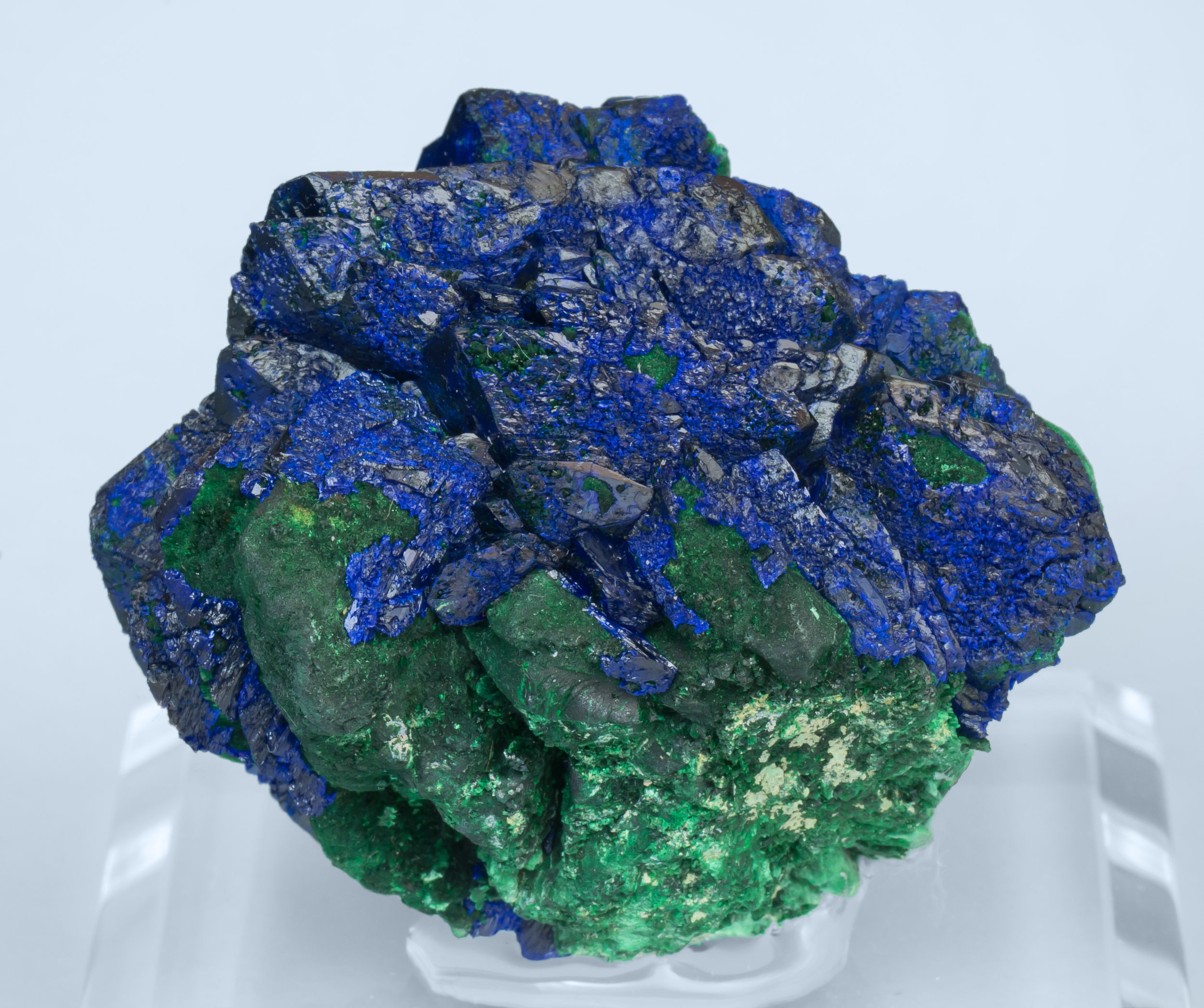 Azurite with Malachite - Morenci Mine, Morenci, Copper Mountain ...