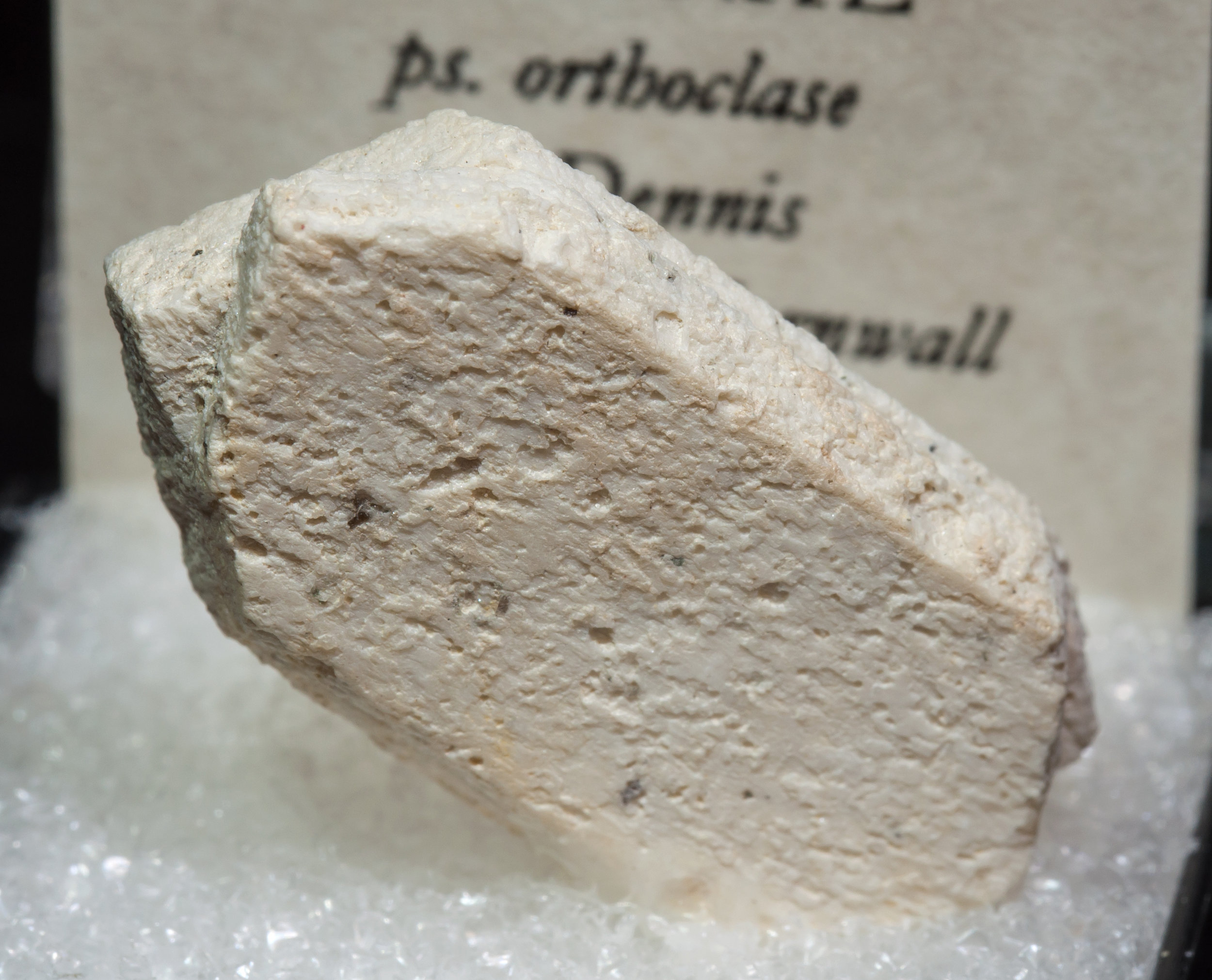 Kaolinite after Orthoclase - St Dennis, St Austell District, Cornwall ...