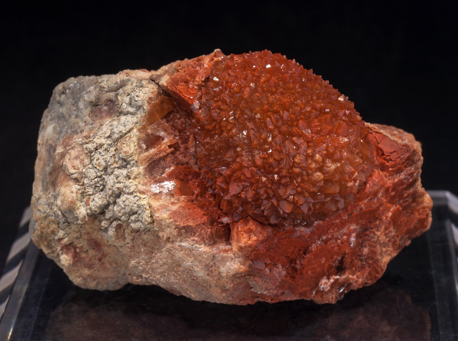 Quartz (variety jacinto de compostela) with Gypsum - Chella, Comarca ...