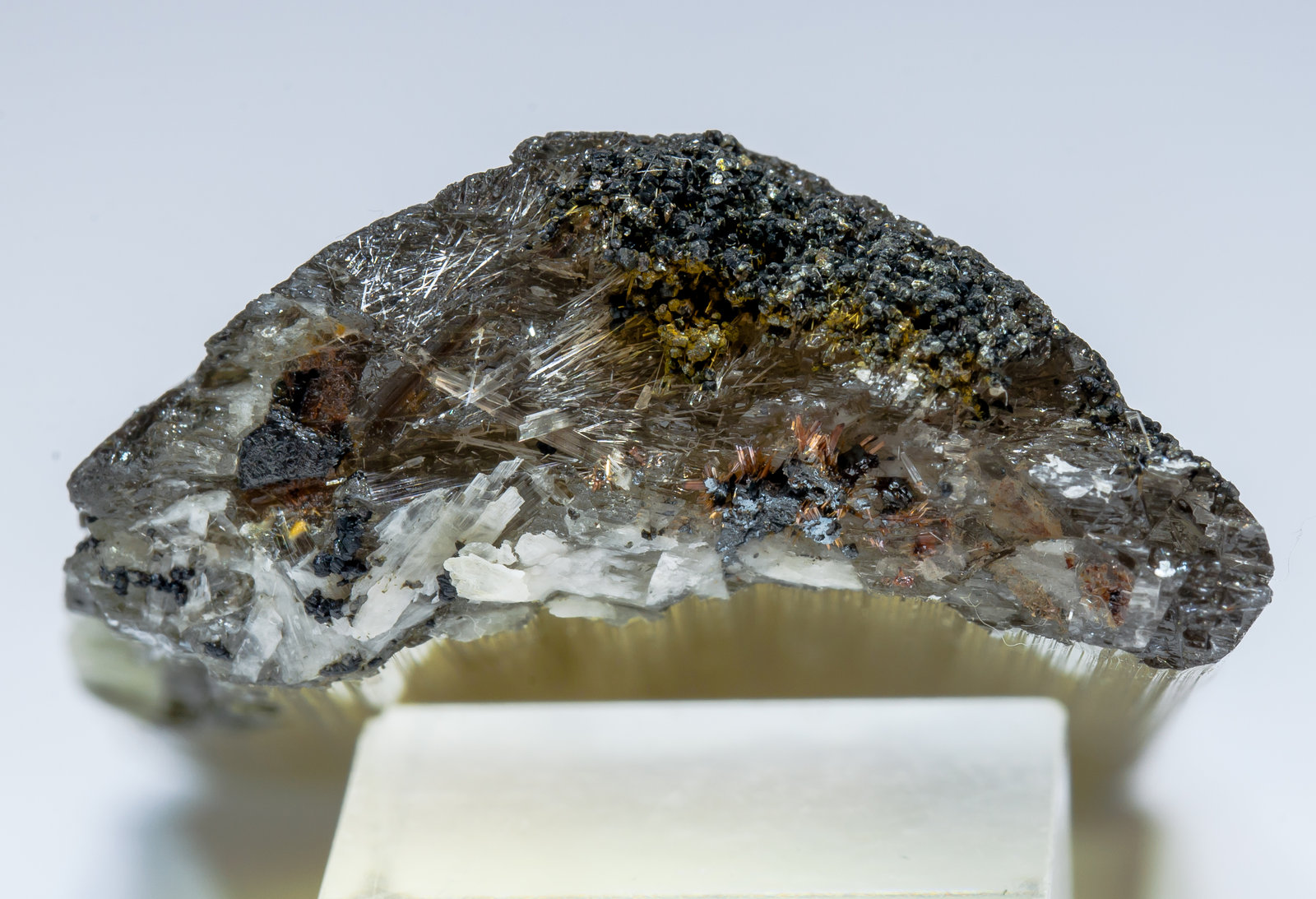 Diaspore with Mica and Rutile - Ilbir Mountain, Pinarcik, Milâs ...