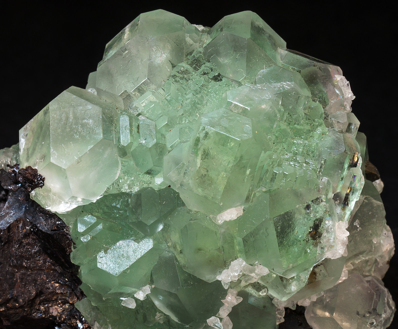 Fluorite with Sphalerite, Calcite and Chalcopyrite - Naica Mine, Naica ...