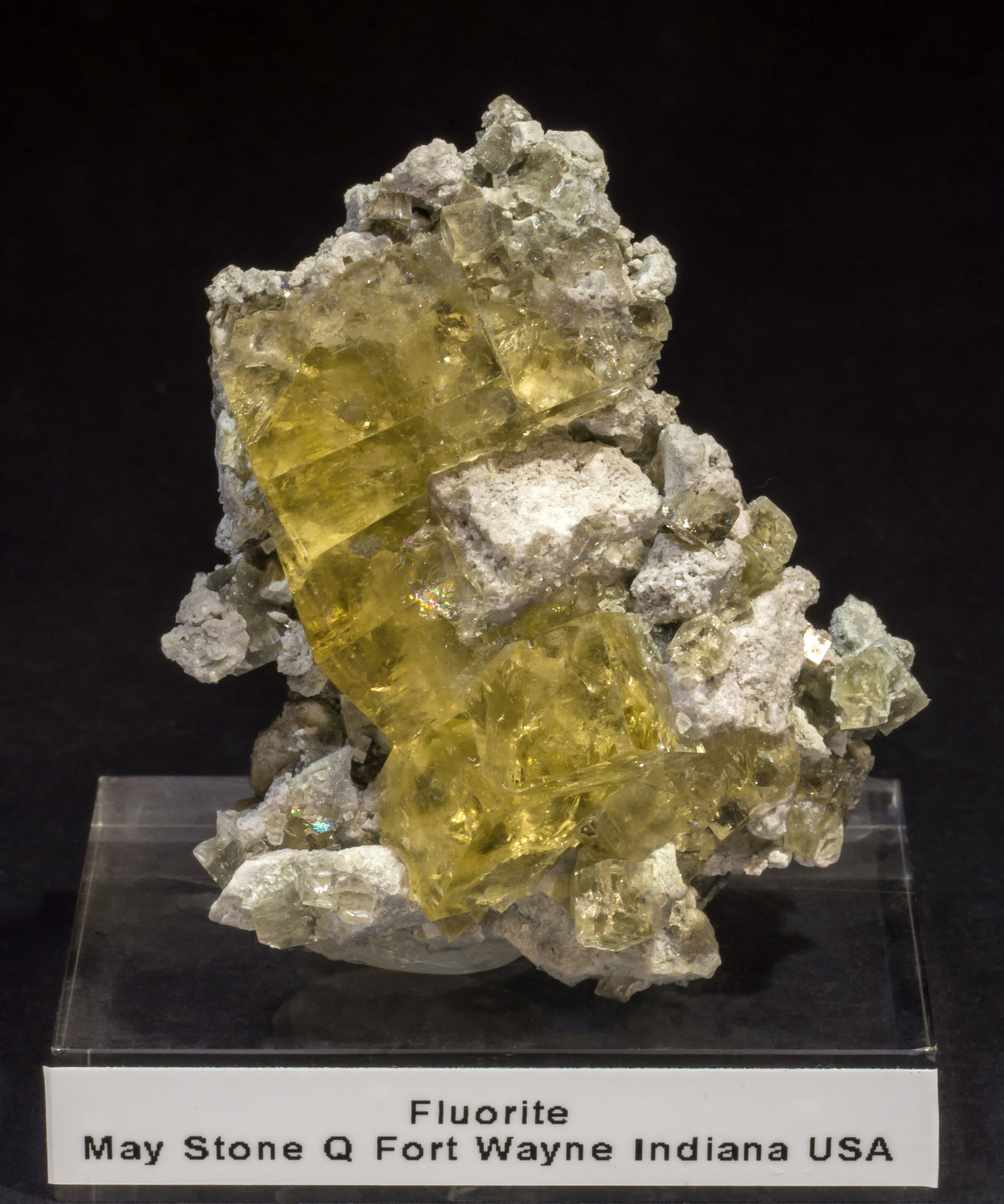 Fluorite with Calcite - May Stone and Sand Quarry (Hoosier Sand and ...