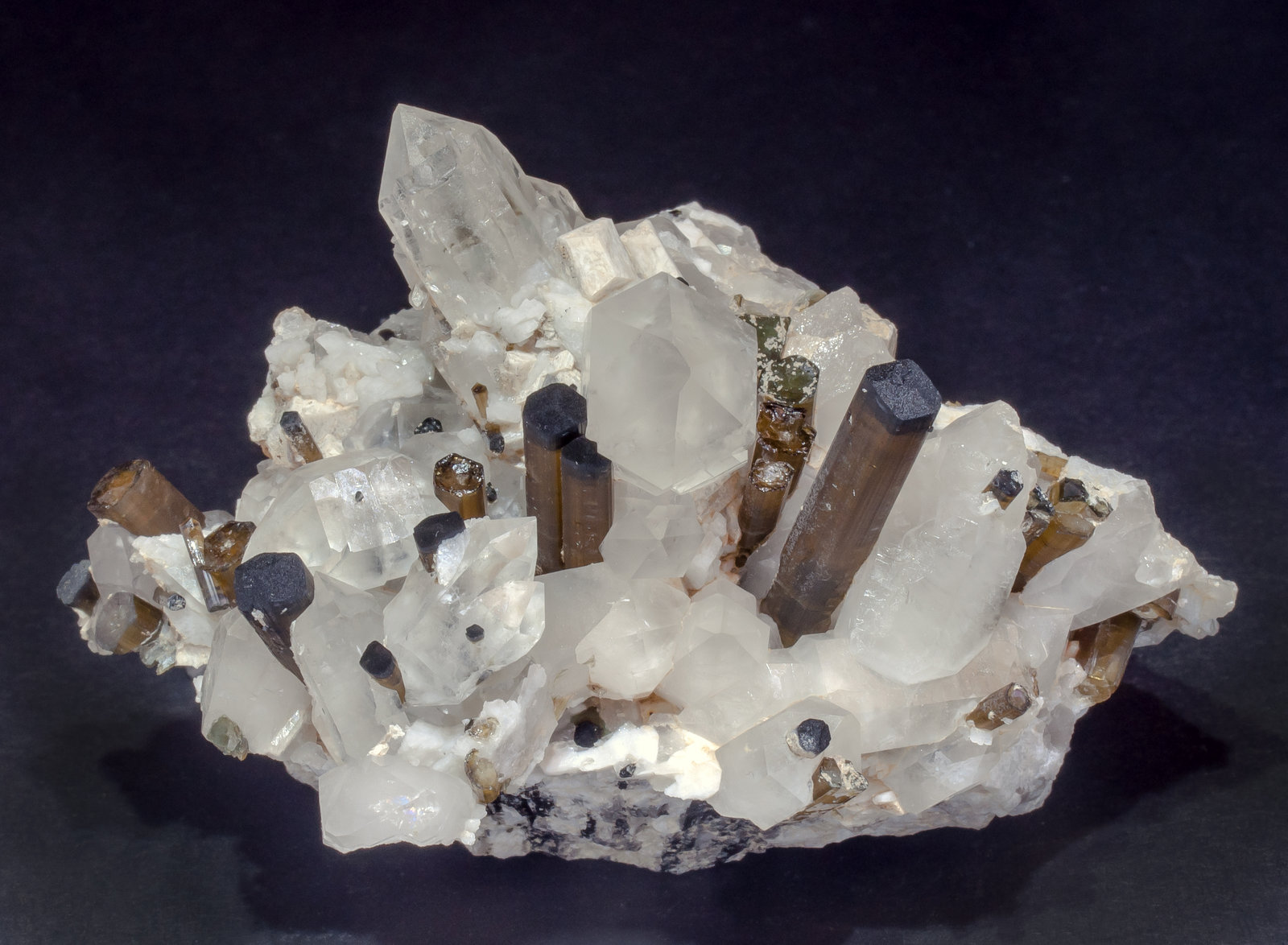 Elbaite-Schorl Series with Feldspar and Quartz - Beni Bouzra (Bni ...