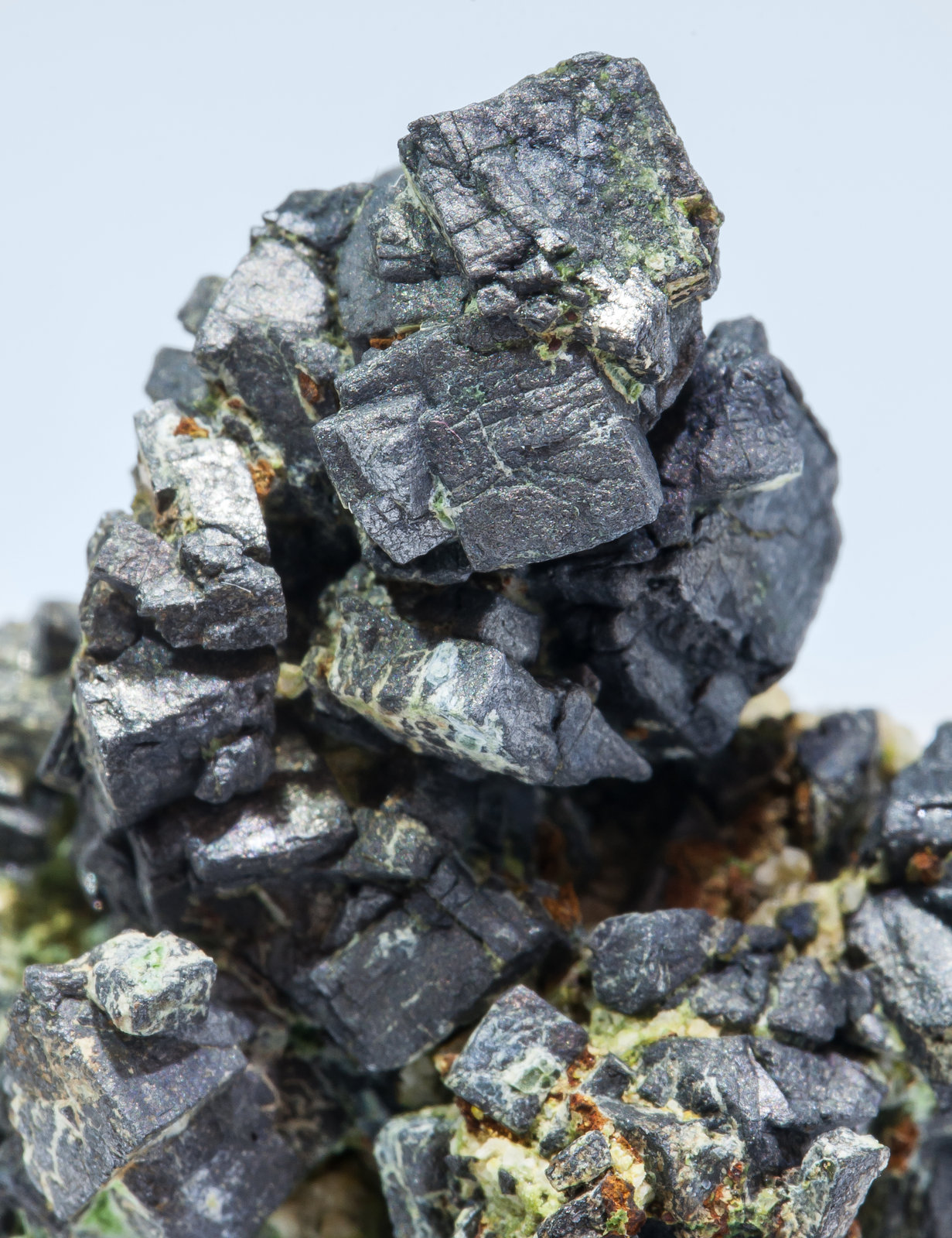 Ullmannite (As-bearing) with Calcite - Souss-Massa Region Morocco ...