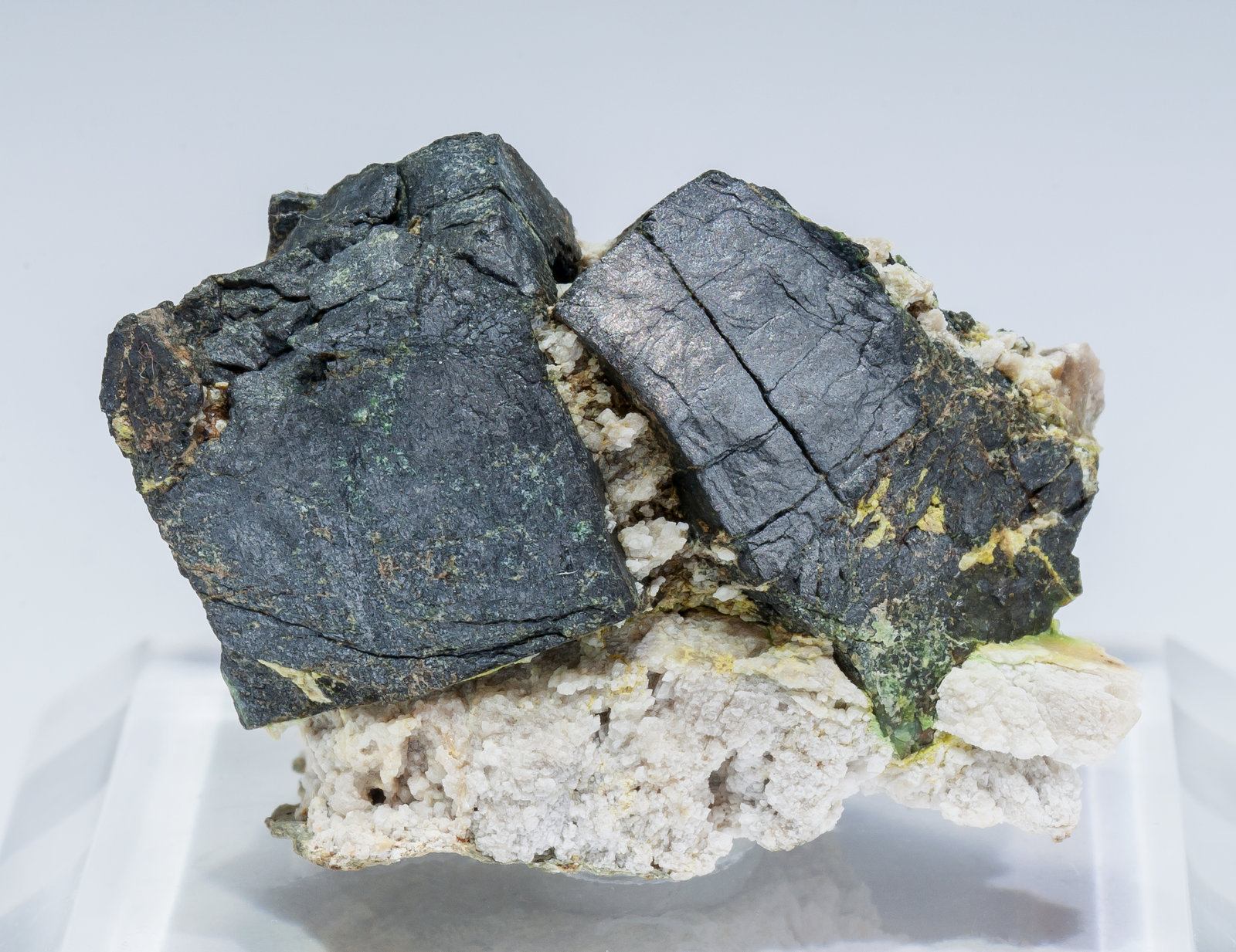Ullmannite (As-bearing) with Calcite - Souss-Massa Region Morocco ...