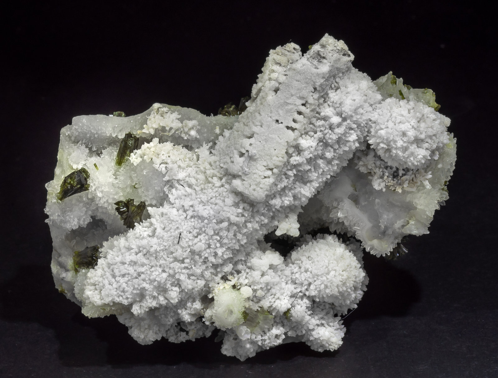 Calcite (variety kanonenspat) with Epidote - Jebel Masker, Imilchil ...