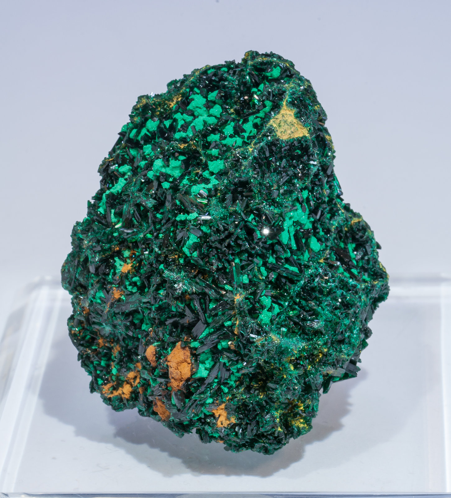 Brochantite with Malachite - Bou Beker, Touissit-Bou Beker mining ...