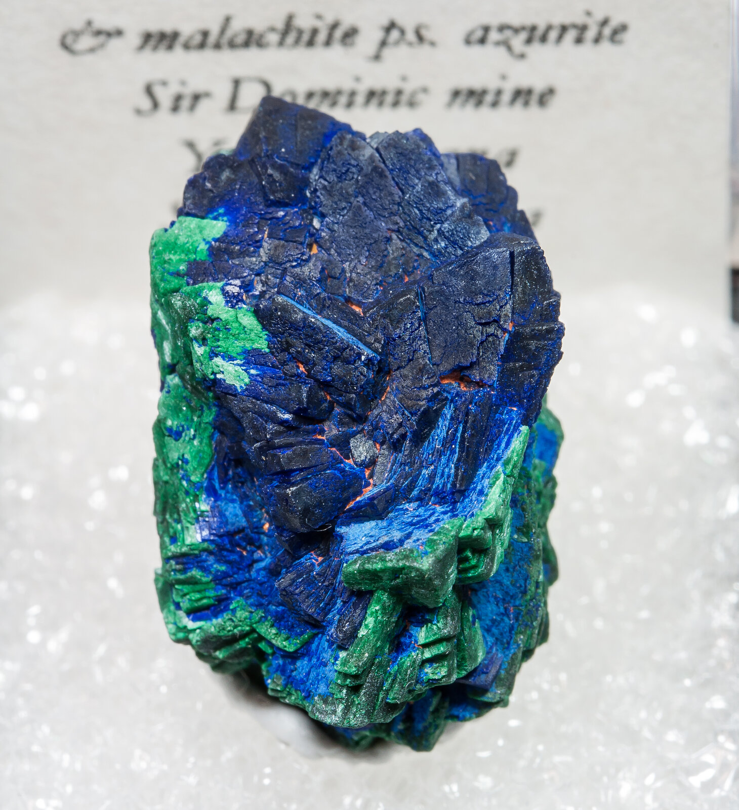 Azurite with Malachite after Azurite - Sir Dominick Mine, Yudnamutana ...