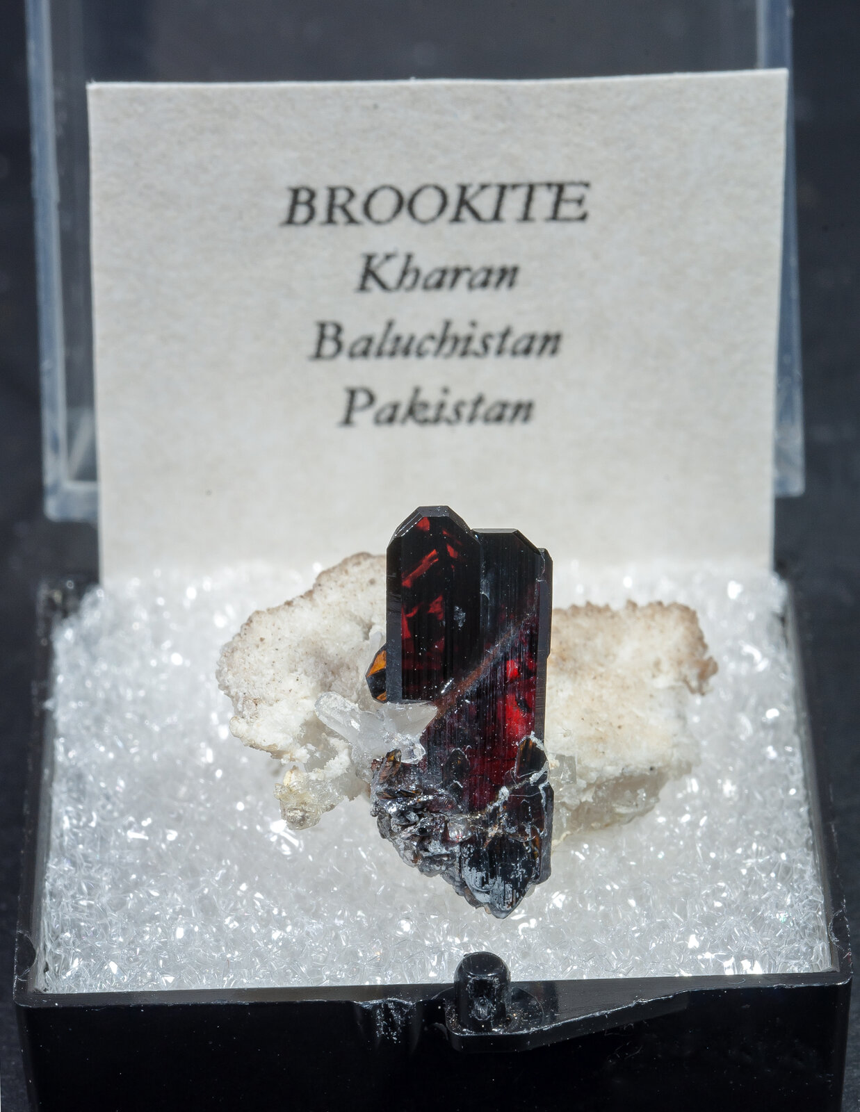 Brookite with Quartz - Kharan, Kharan District, Balochistan ...