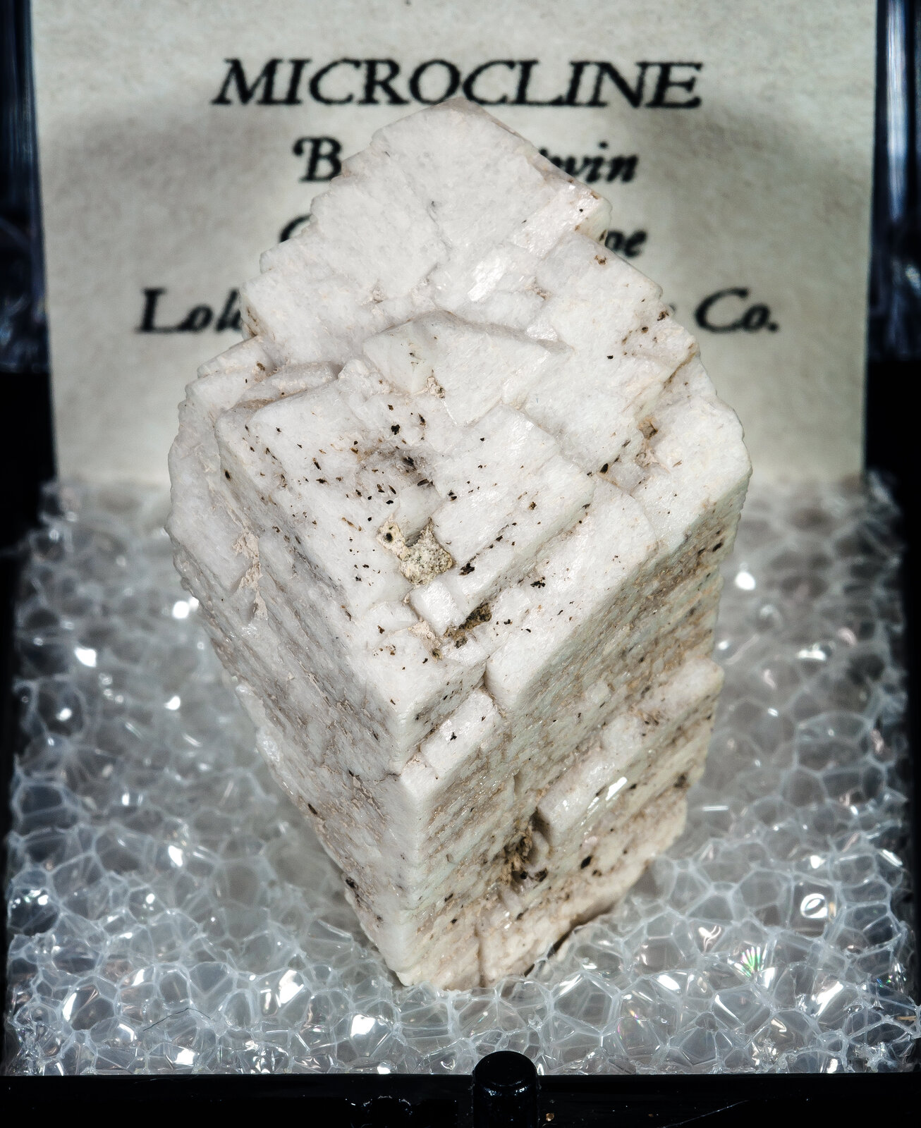 Microcline (Baveno twin) - Granite Ridge, Lolo Pass, Missoula County ...