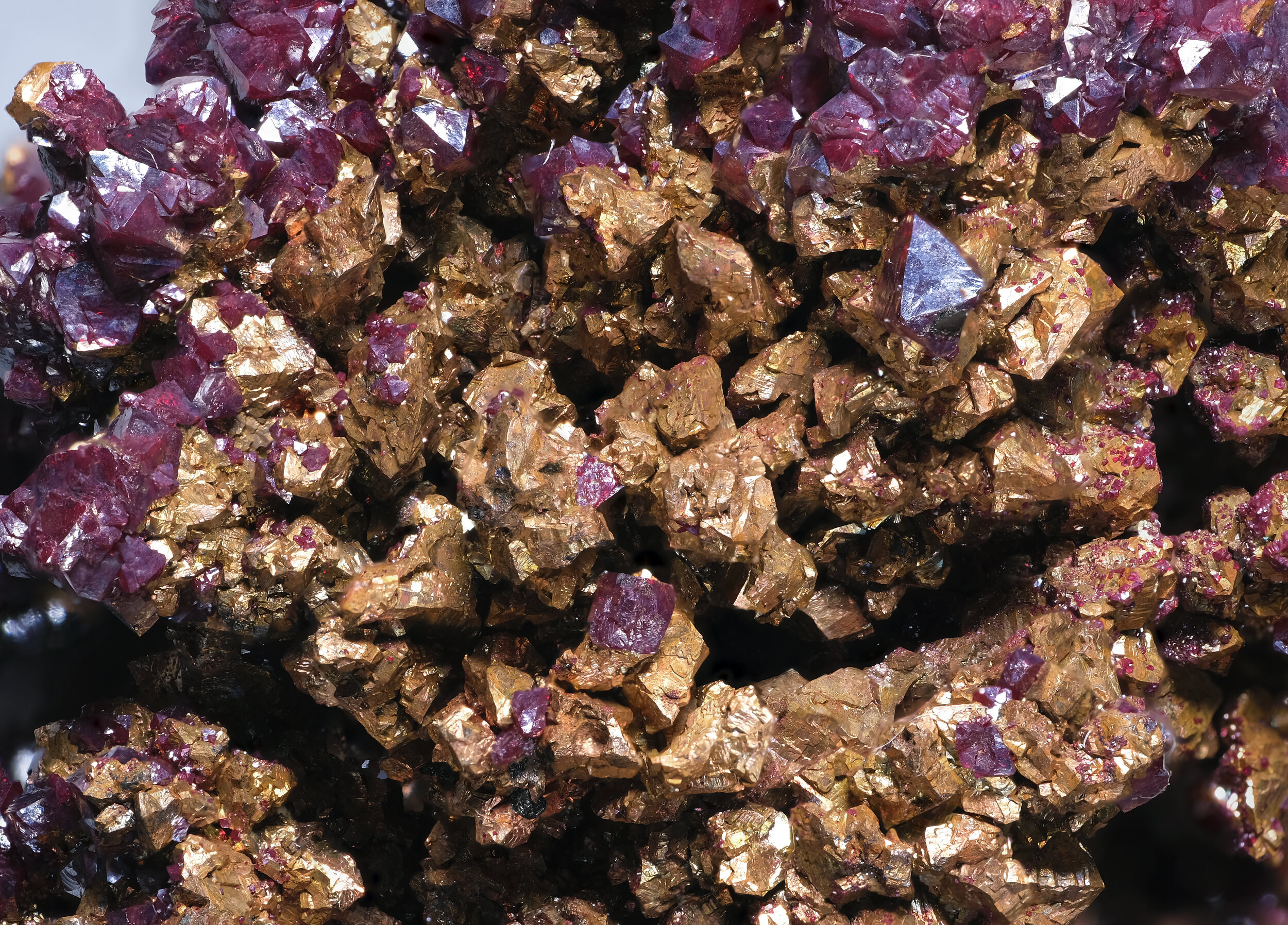 Cuprite on Copper - Fengjiashan Mine, Edong, Daye, Huangshi Prefecture ...