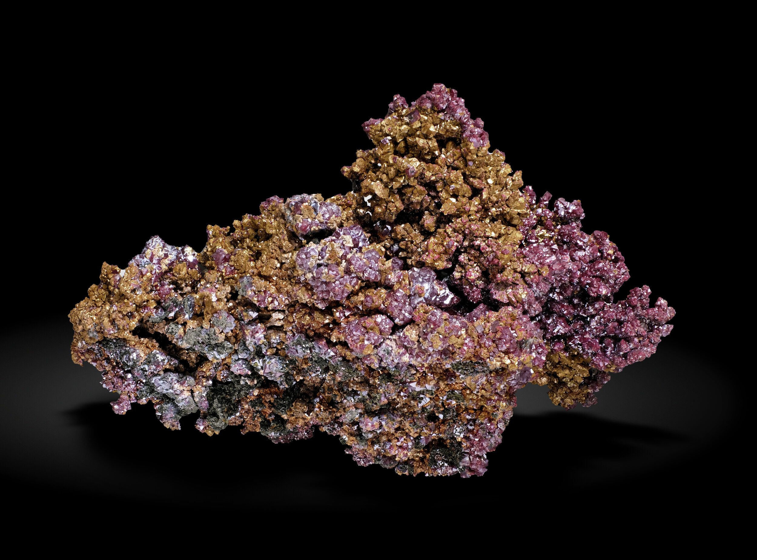 Cuprite on Copper - Fengjiashan Mine, Edong, Daye, Huangshi Prefecture ...