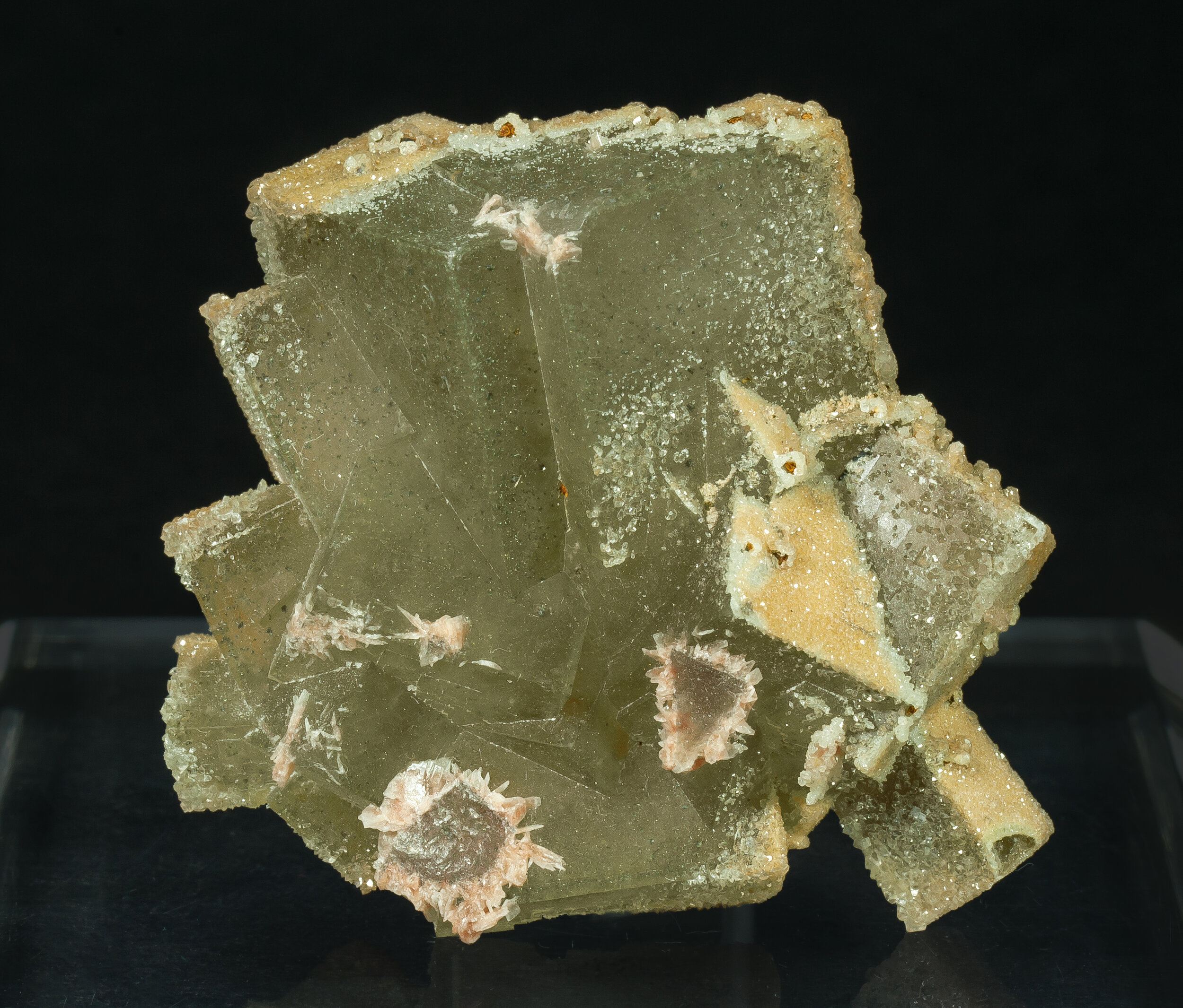 Fluorite with Quartz and Baryte - Sidi Ayad (Sidi Ayed), Boulemane ...