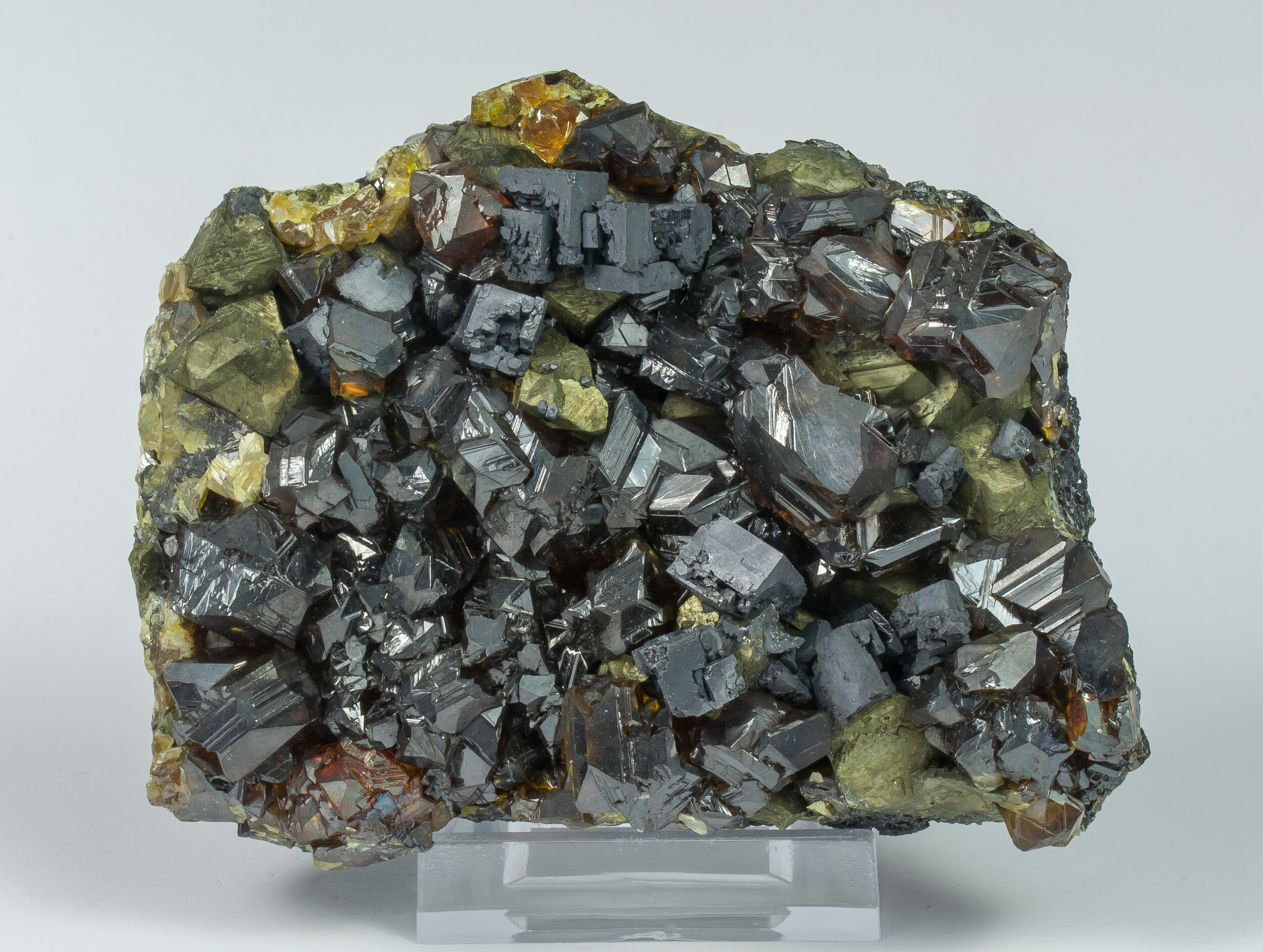 Sphalerite with Galena and Chalcopyrite - Commodore Mine, Creede ...