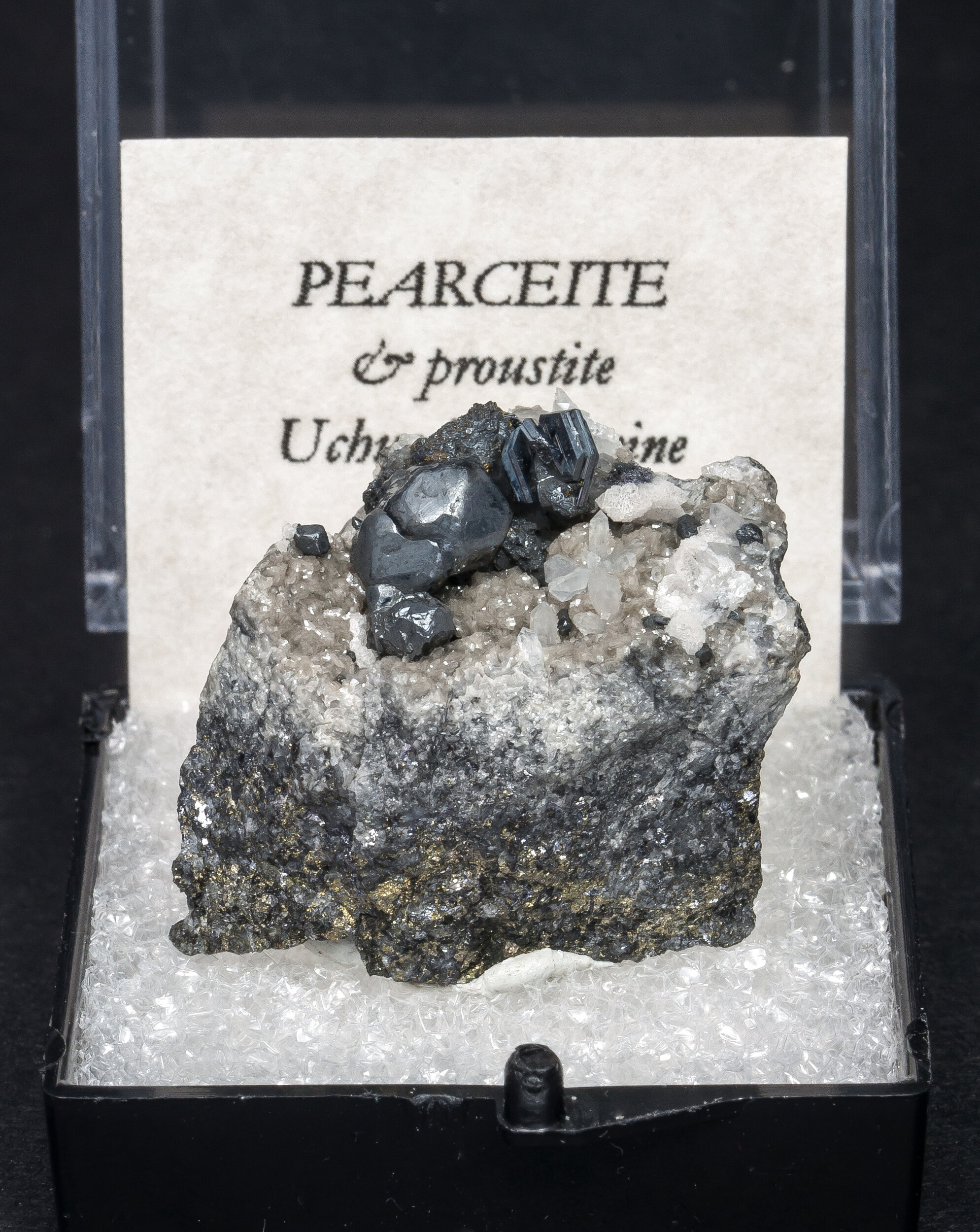 'Pearceite' with Proustite - Uchucchacua Mine, Oyón Province, Lima ...