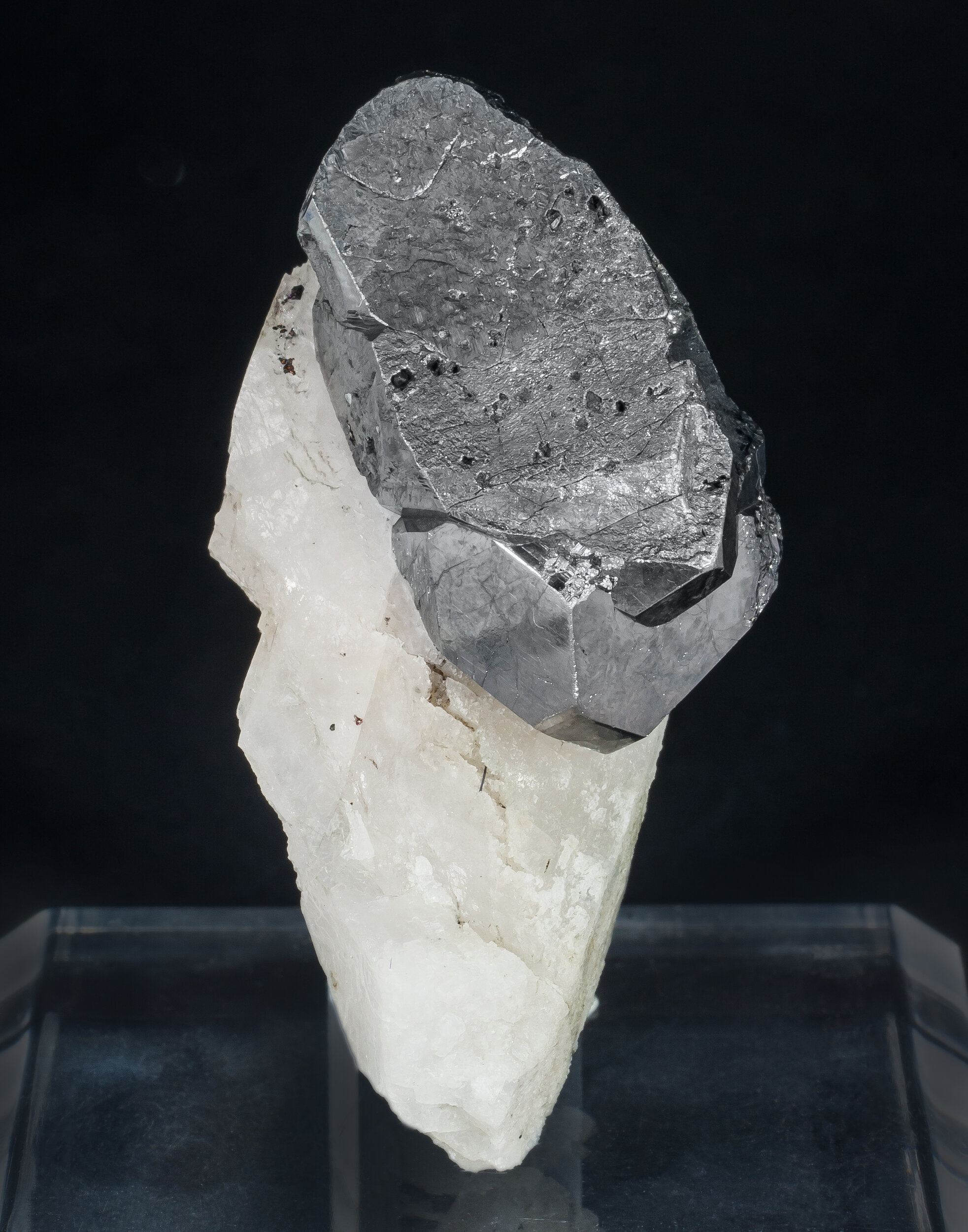 Carrollite with Calcite - Kamoya South II Mine, Kamoya, Kambove ...