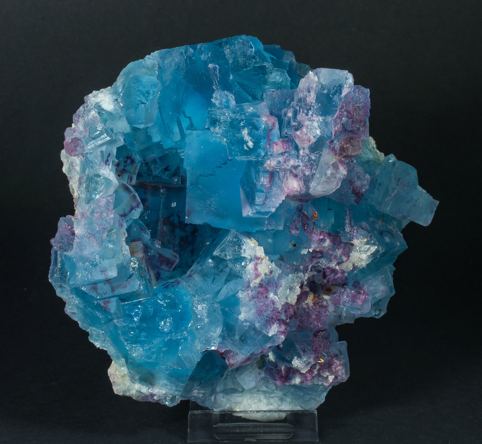 Fluorite with Quartz - Le Beix Mine, Saint-Germain-près-Herment ...