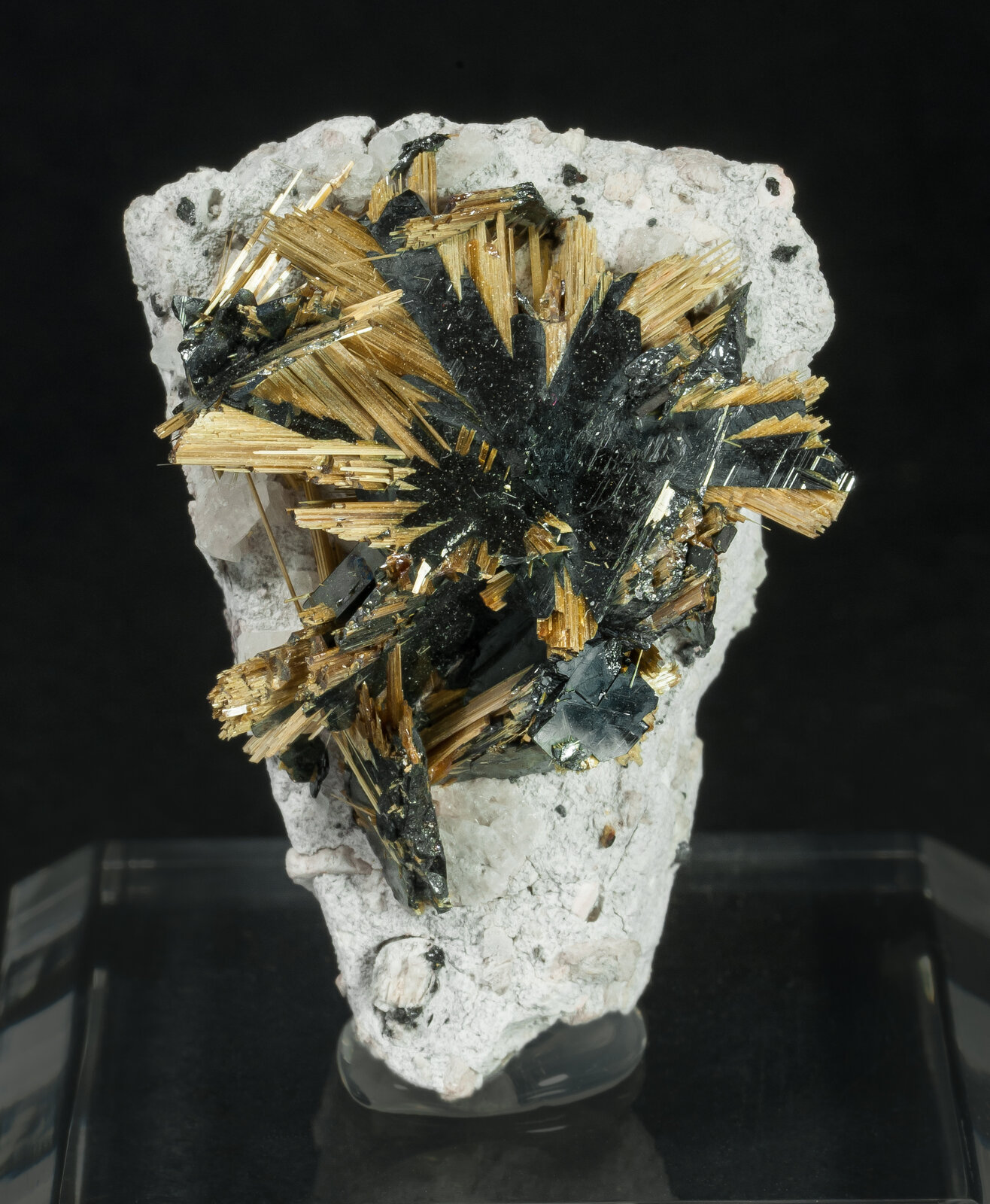 Rutile with Hematite - Caí bom Mine, Novo Horizonte, Bahia, Northeast ...