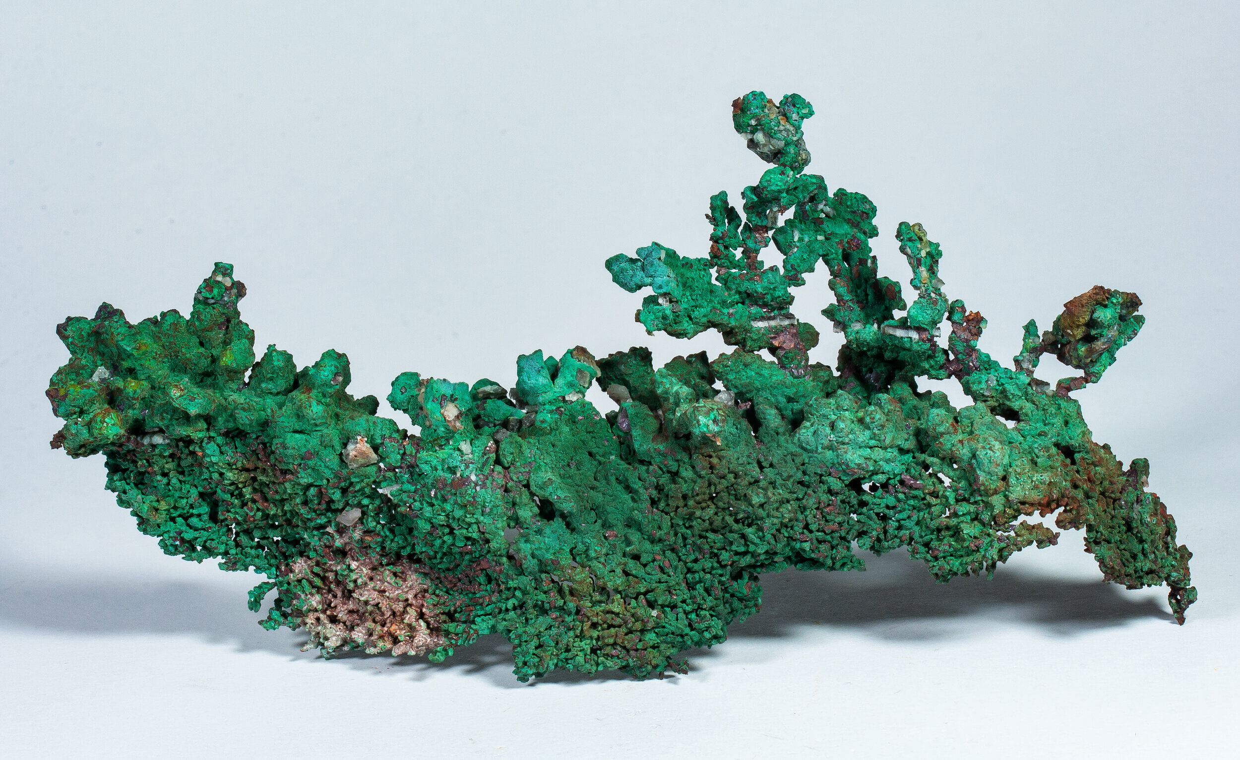 Copper with Malachite - Bou Nahas Mine, Oumjrane mining area, Alnif ...