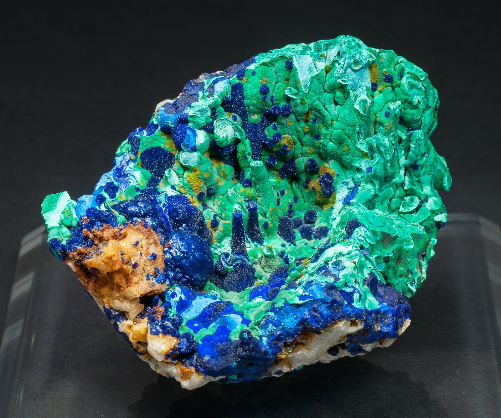 Azurite with Malachite - Morenci Mine, Morenci, Copper Mountain ...
