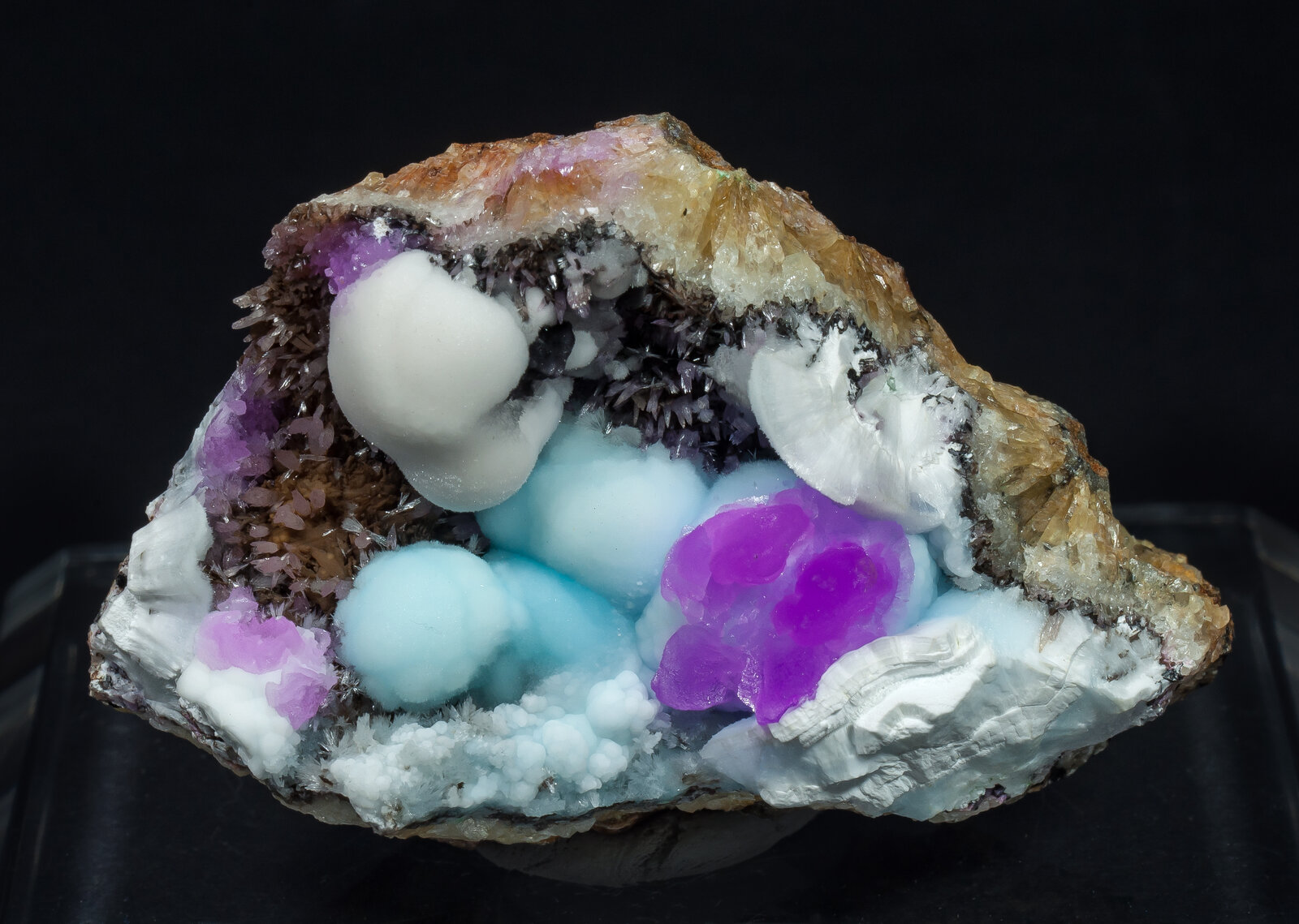 Calcite (variety Co-bearing calcite) with Talmessite - Lanping, Nujiang ...