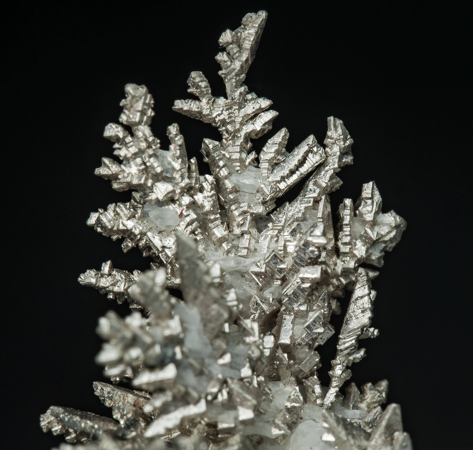 Silver with Calcite - Bouismas Mine, Agdz, Bou Azzer mining district ...