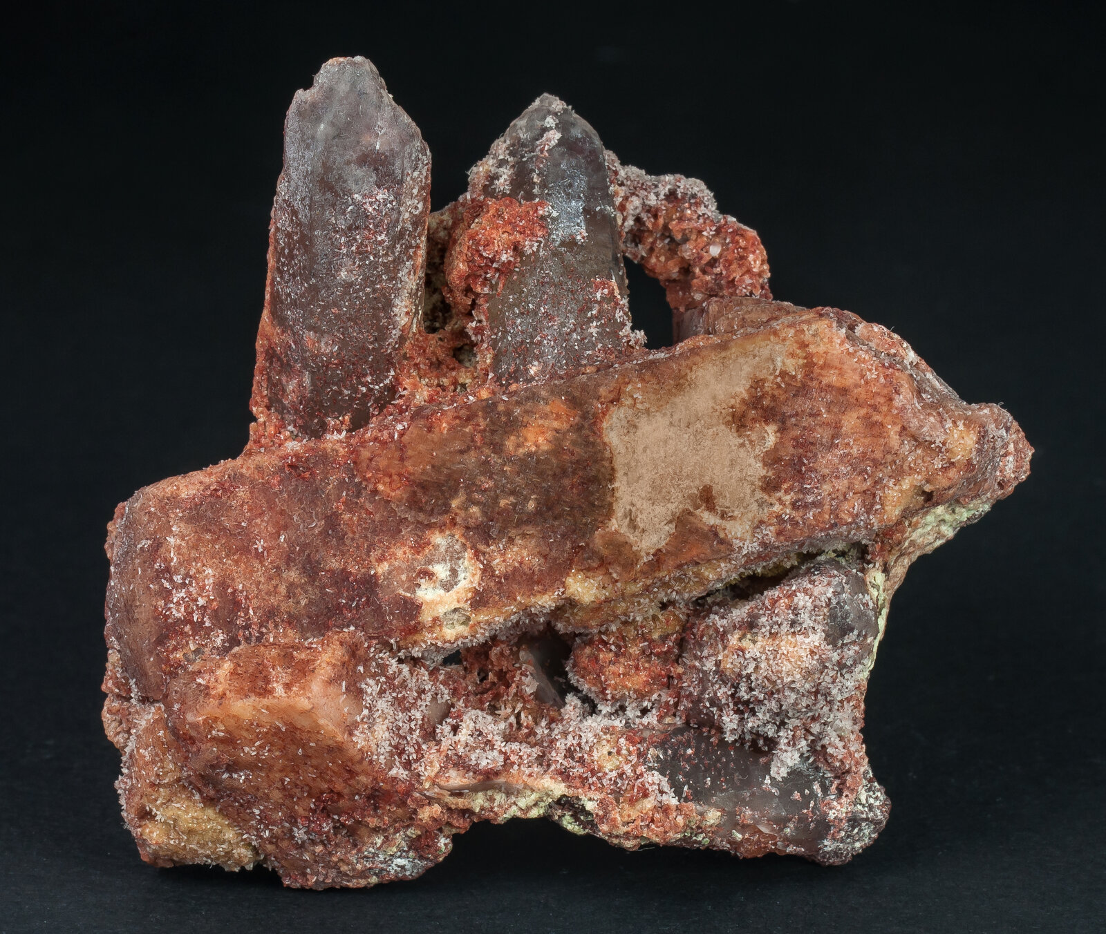Microcline with Quartz (variety smoky) - Aouli, Mibladen mining ...