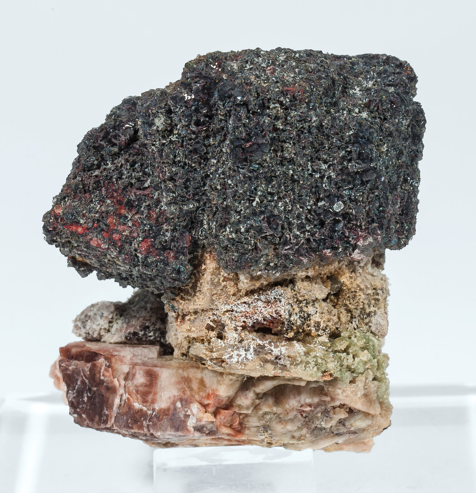 Microcline with Hematite and Quartz - Imilchil area, Anti-Atlas, Er ...
