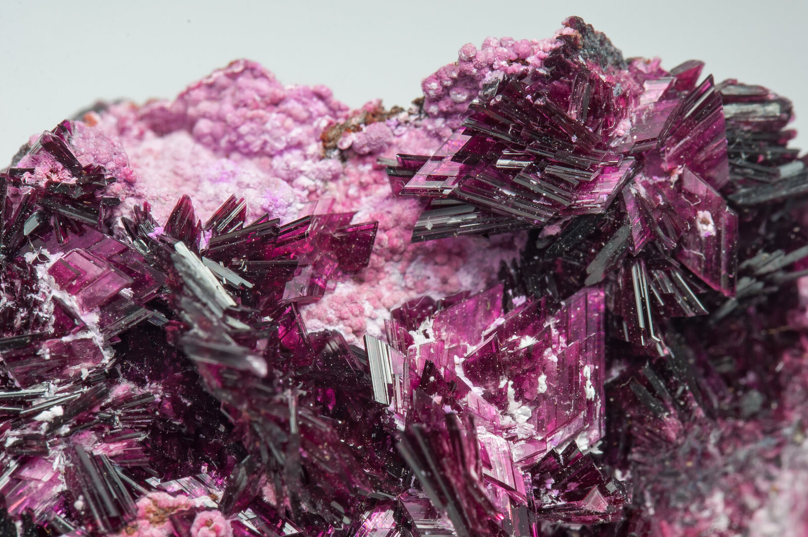 Erythrite - Bou Azzer mining district, Drâa-Tafilalet Region Morocco ...