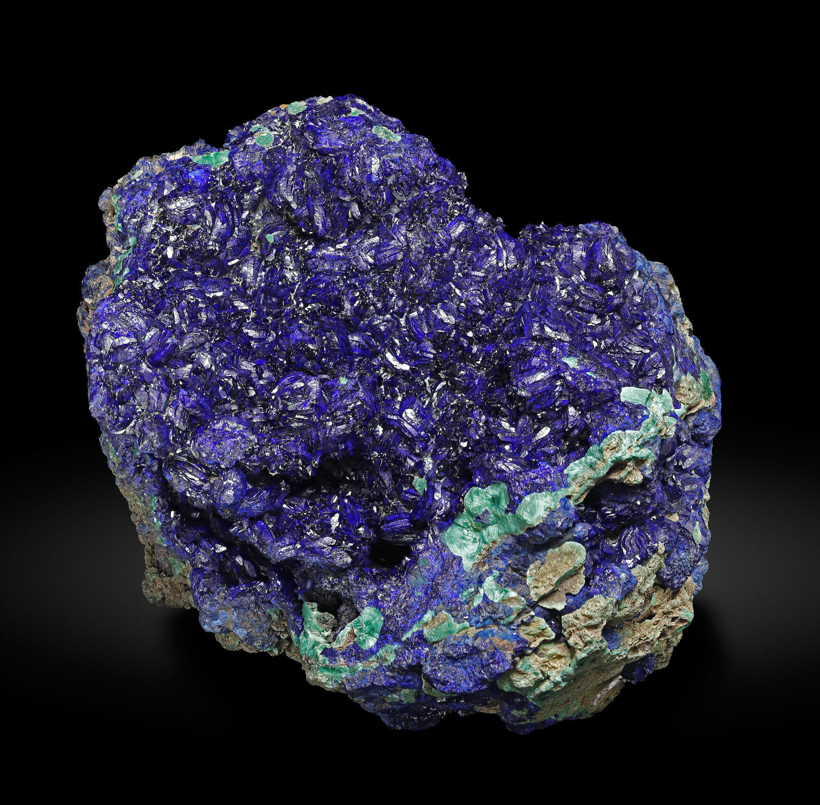 Azurite with Malachite - Copper Queen Mine, Queen Hill, Bisbee, Warren ...